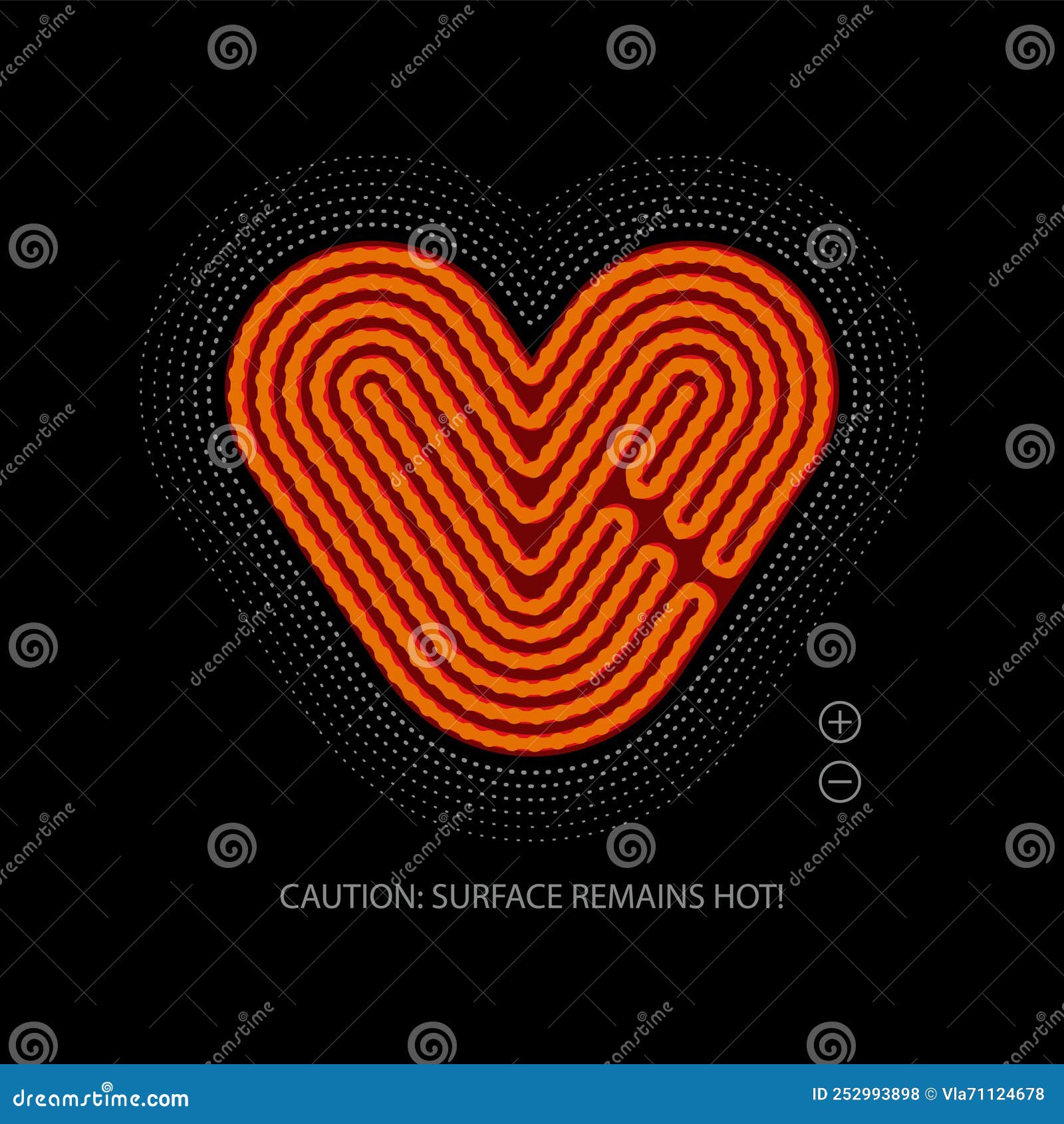 Romantic T-shirt Design with Heart Shaped Cooking Panel Stock Vector ...