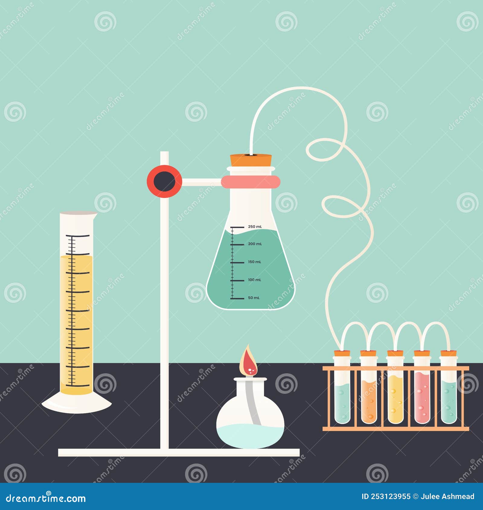 Chemistry Set Science Laboratory Background Stock Vector - Illustration ...