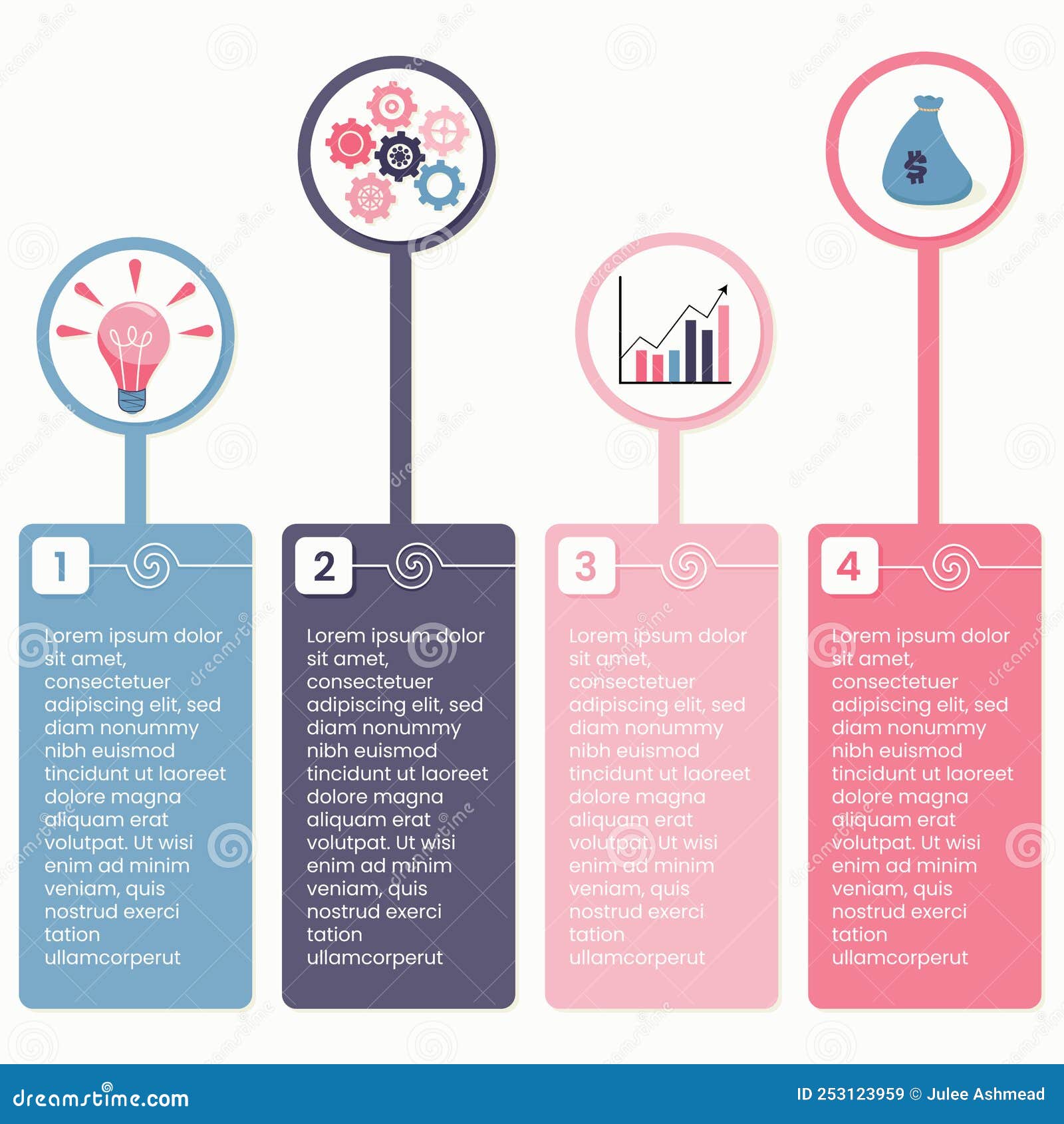 Innovation Business Themed Infographic Template Stock Vector ...