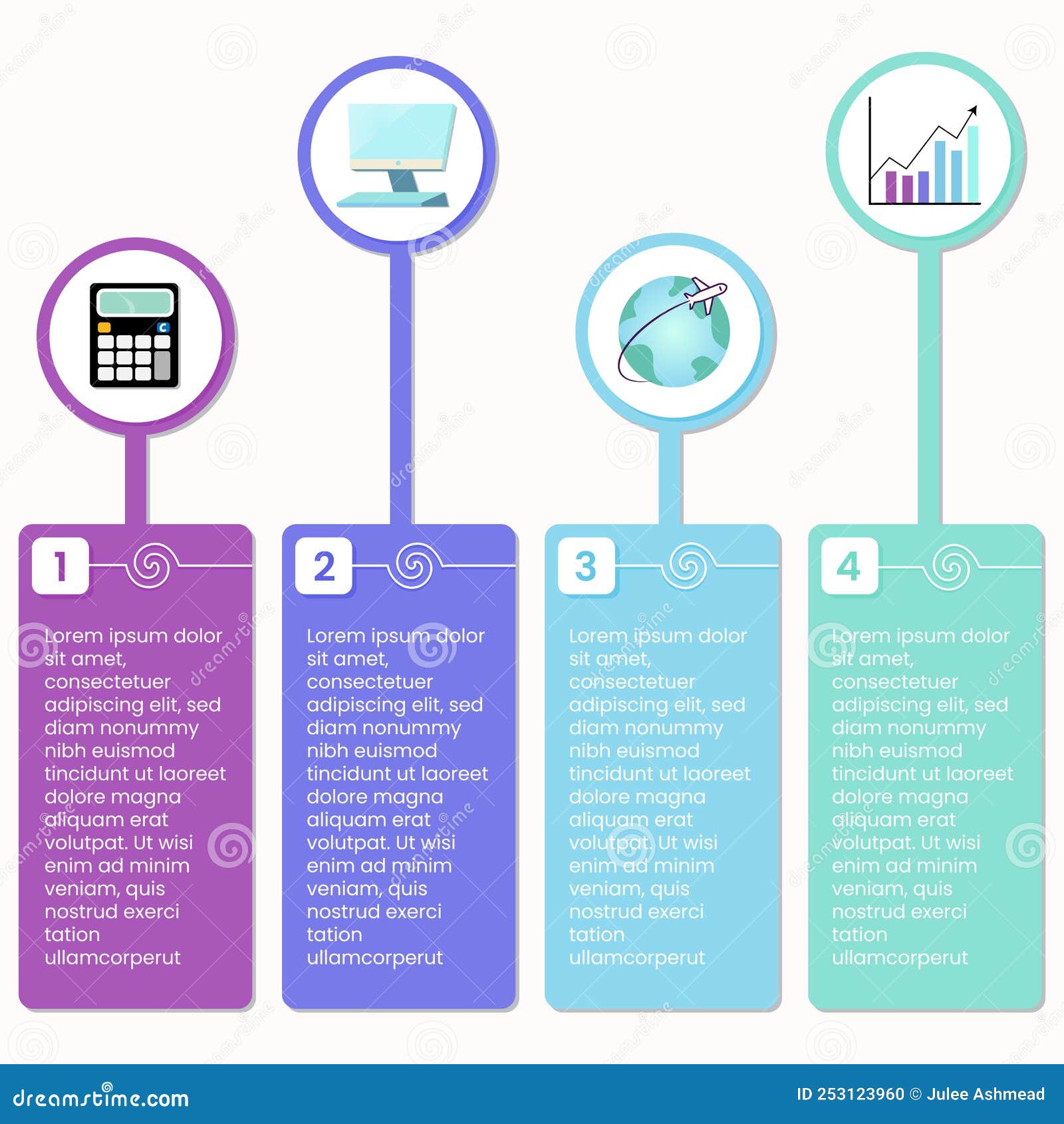 Finance and Accounting Business Infographic Template Stock Vector ...