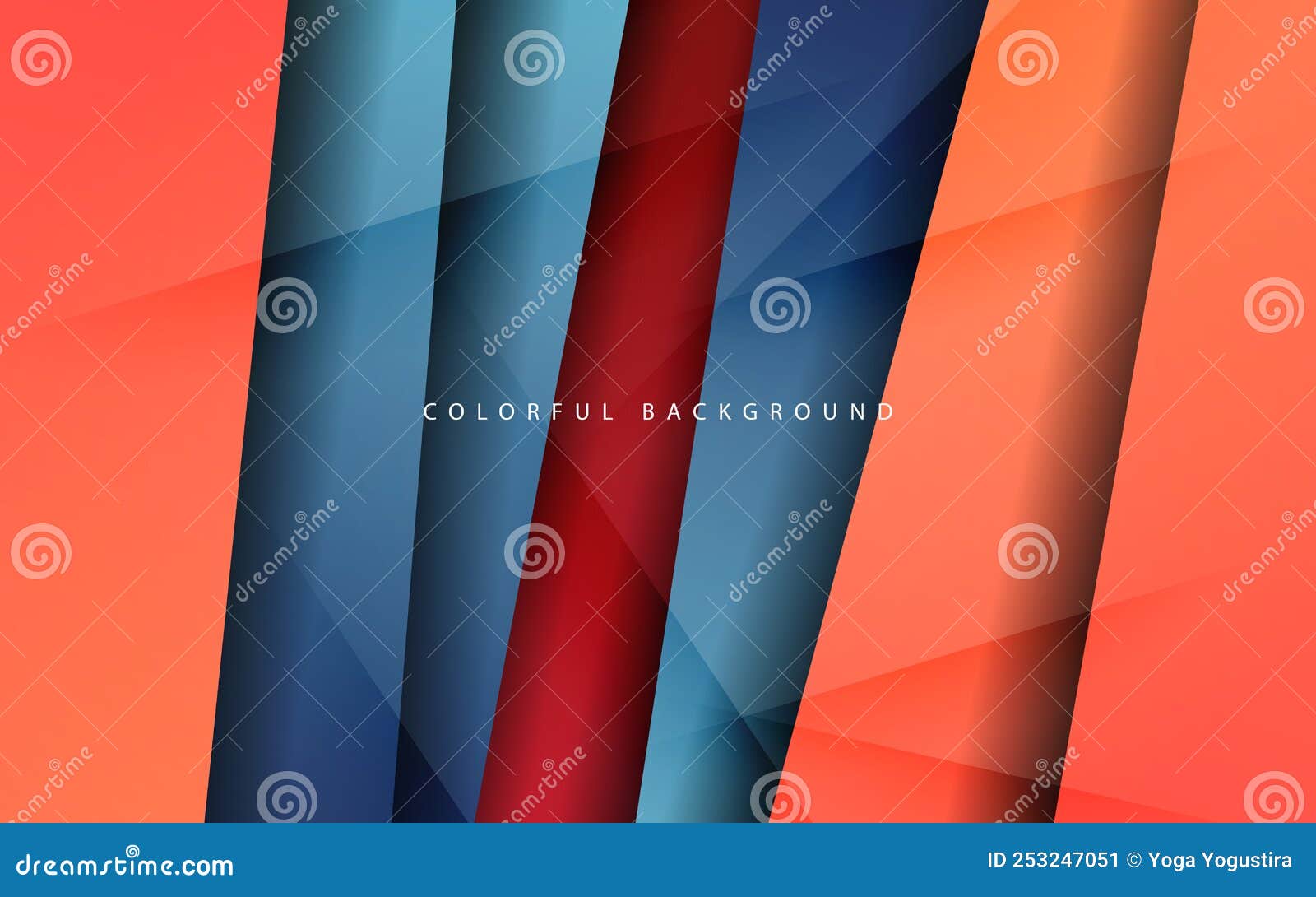 Abstract Papercut Overlap Layer Multicolor Background Stock ...