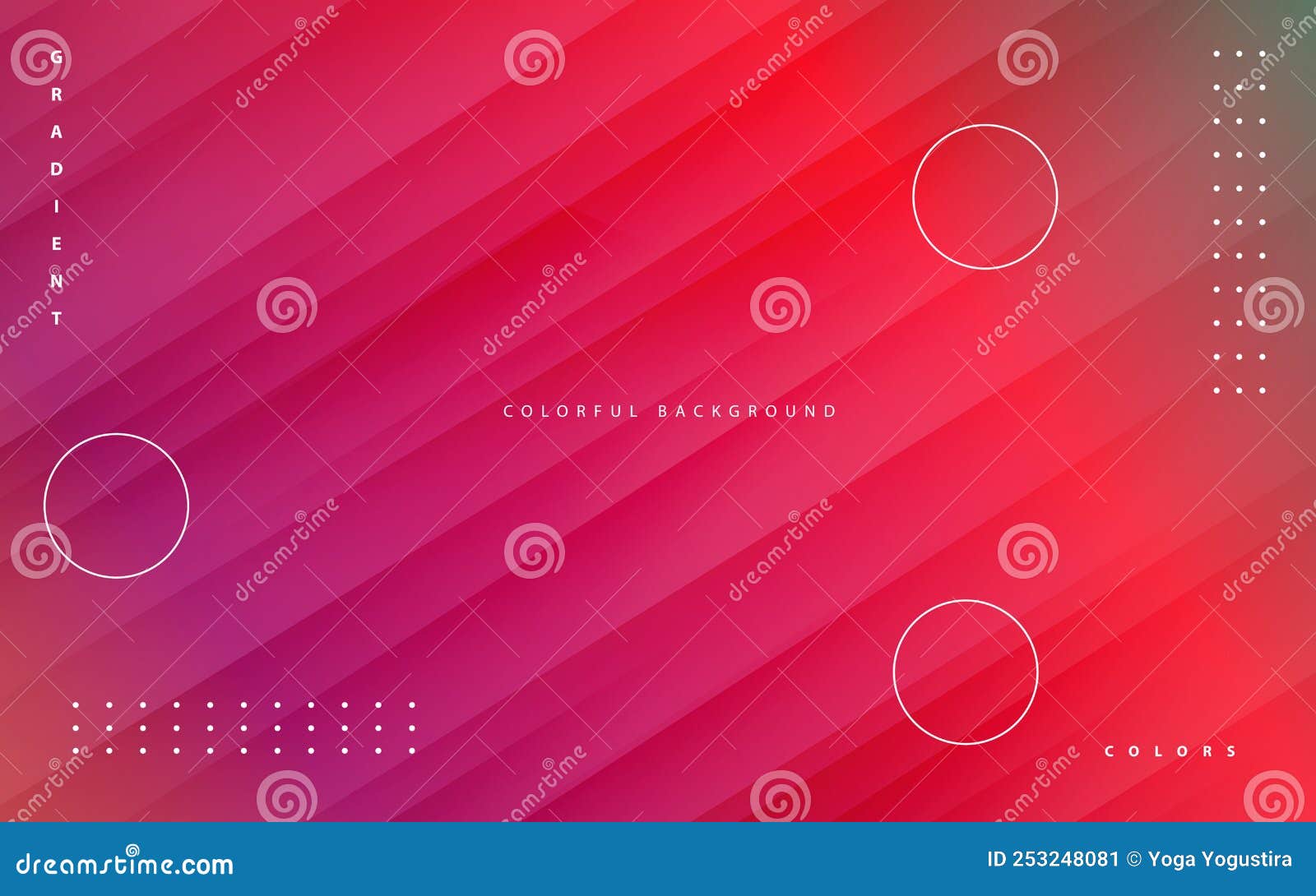 Modern Abstract Geometric Gradient Color Red Color Background Stock ...