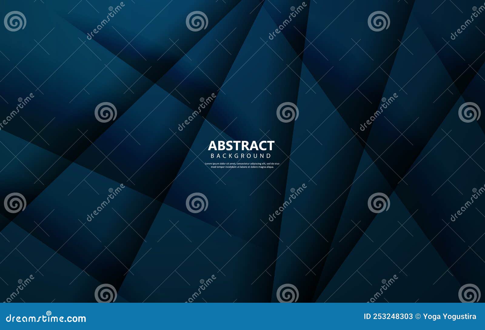 Abstract Geometric Shape Papercut Navy Blue Colors Overlap Layer ...