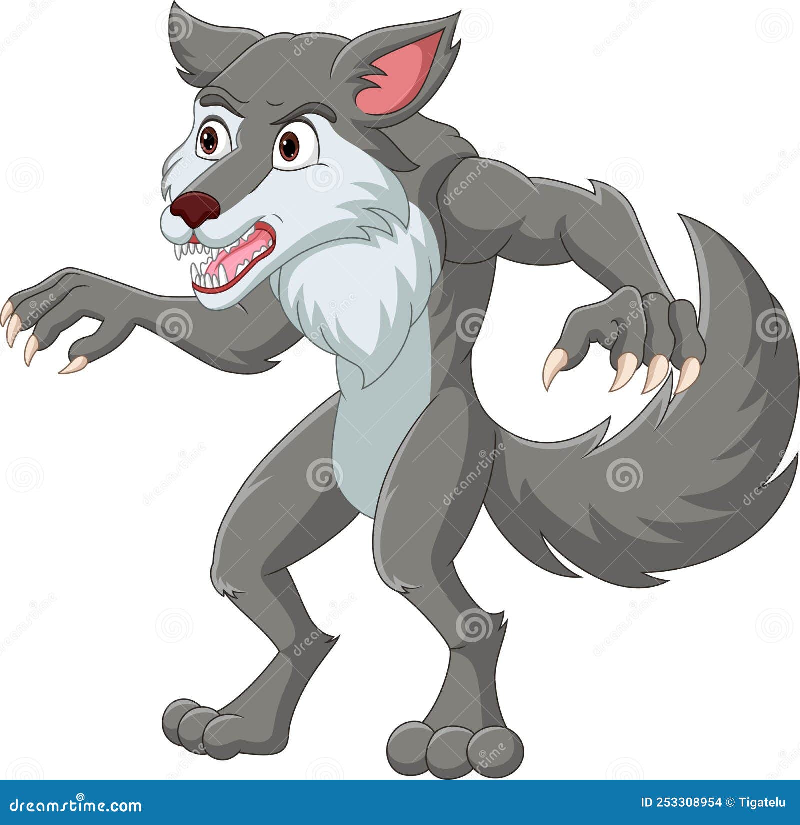 A Wolf Standing Confidently Before A Herd Of Sheep, Delivering A Speech ...