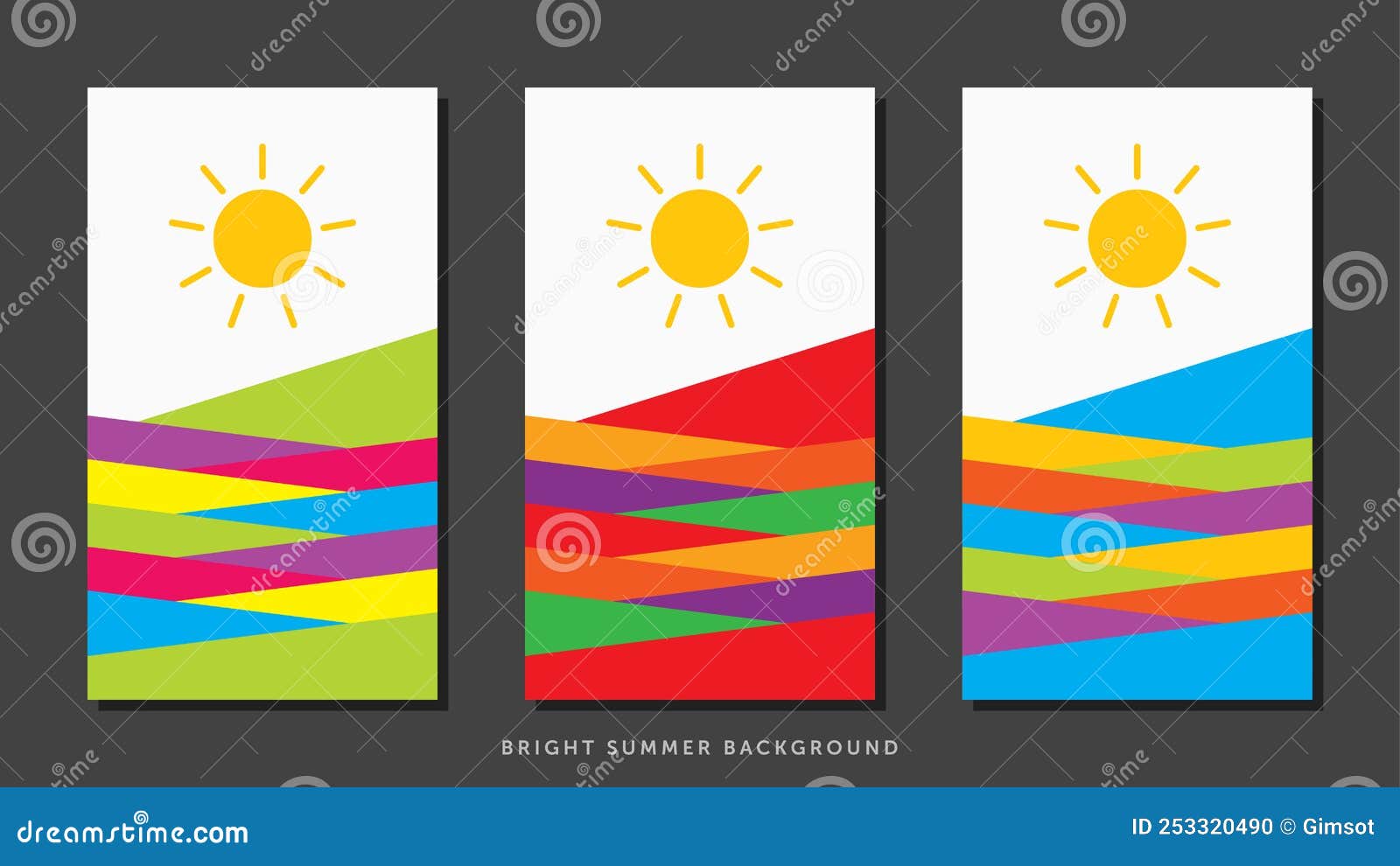 Abstract Bright Color Summer Background for Poster Eps 10 Free Vector ...