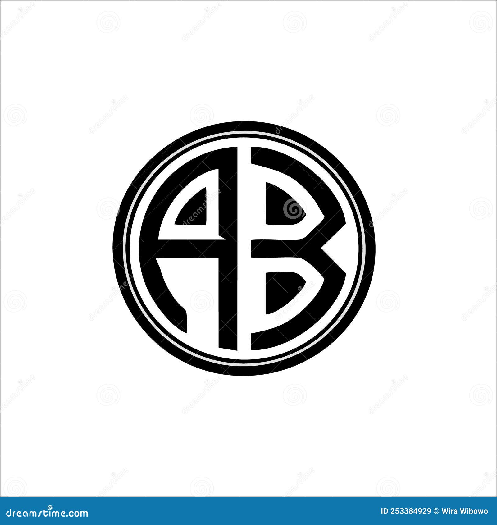 Print AB2 logo stock vector. Illustration of typography - 253384929