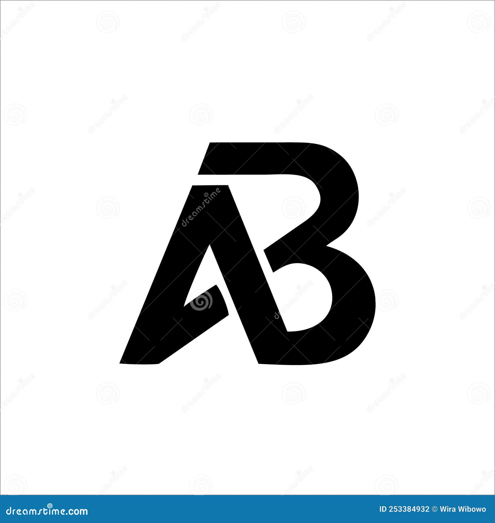 Print AB1 logo stock vector. Illustration of print, template - 253384932