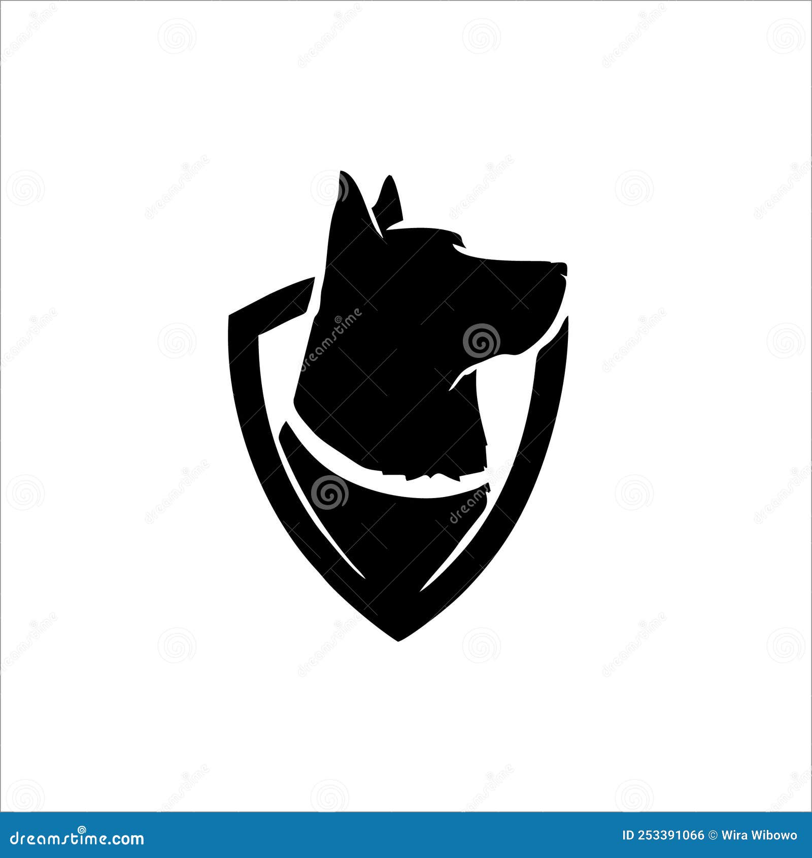 Print Dog Shadow Logo Design Stock Vector - Illustration of puppy, sign ...
