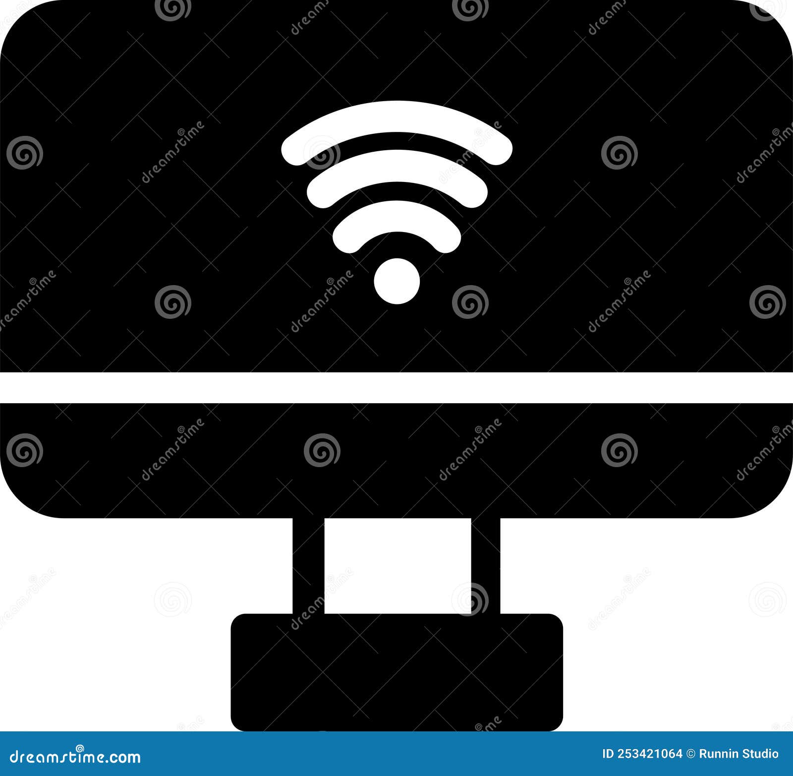 Smart Book Icon with Glyph Style Stock Vector - Illustration of smart ...