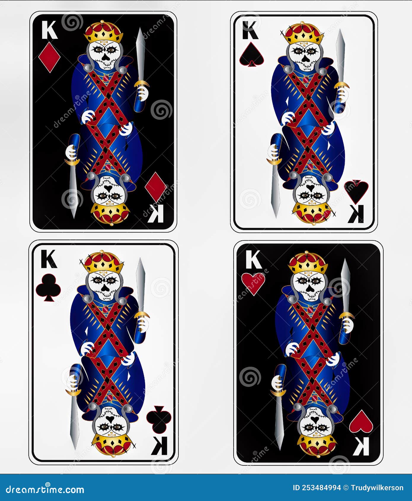 Skeleton King Cartoon Vector | CartoonDealer.com #51385549