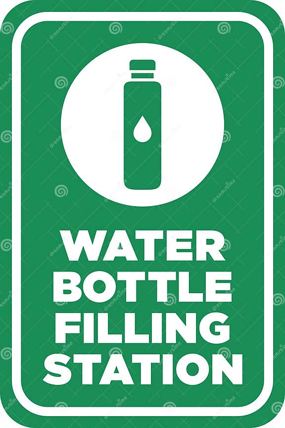 Water Bottle Filling Station Sign - Template for Schools, Parks, and ...