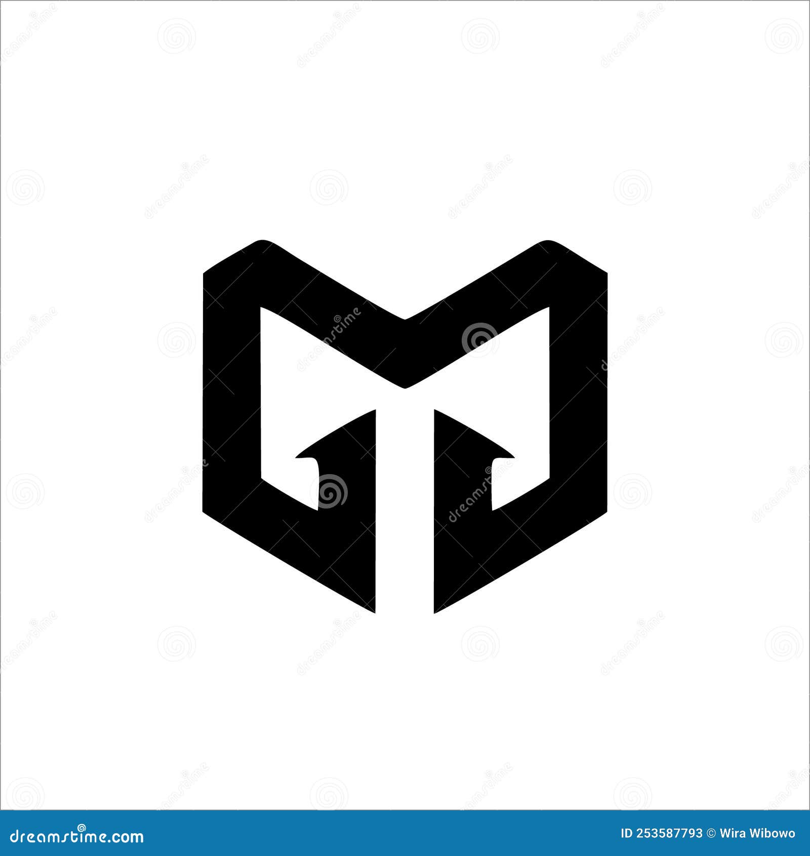 Print M logo design stock vector. Illustration of print - 253587793