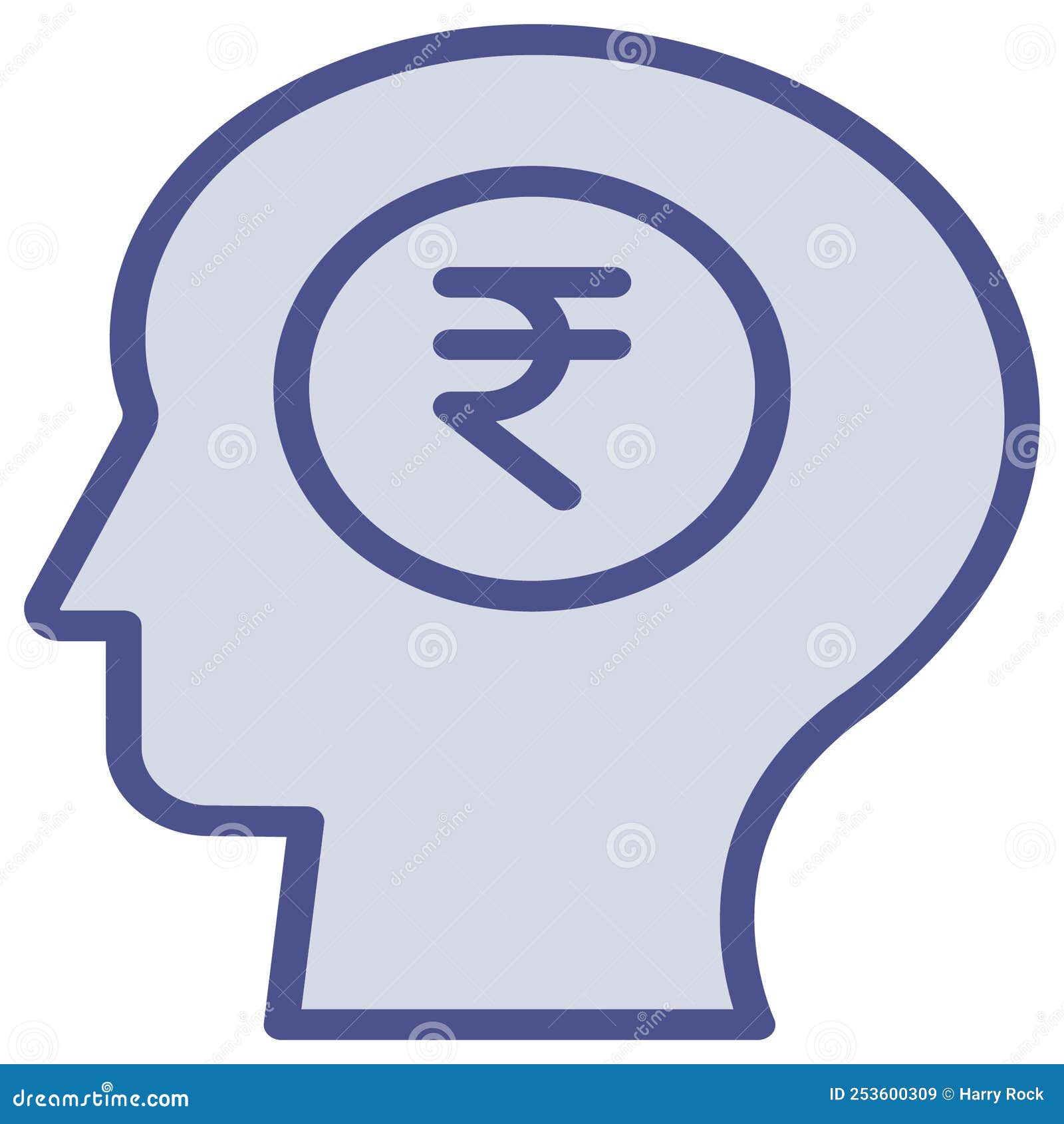 Head Money Which Can Easily Modify or Edit Stock Vector - Illustration ...