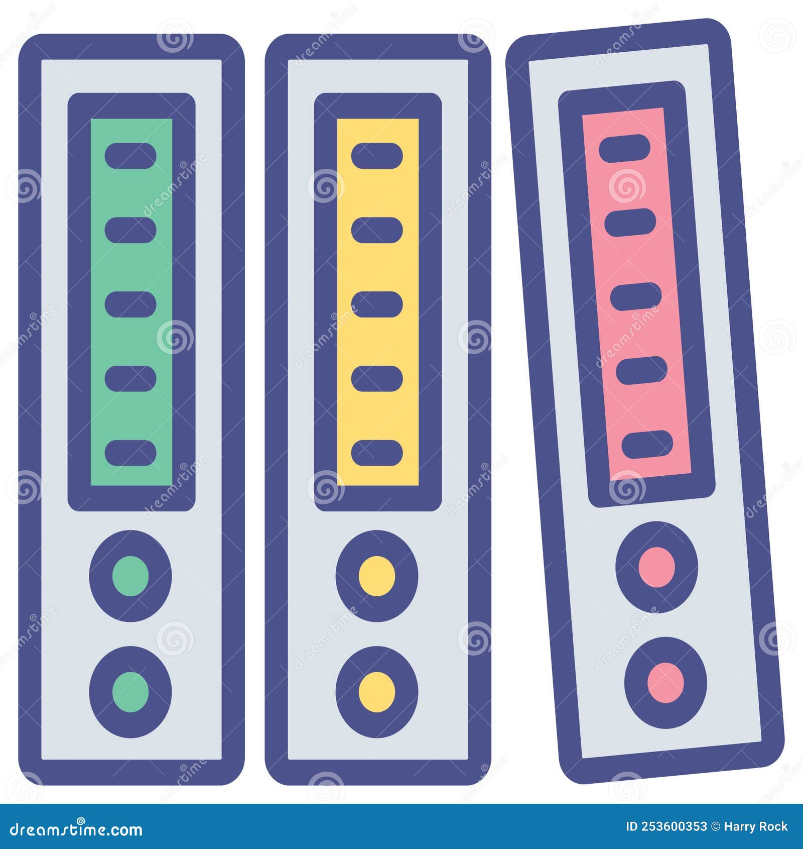 Business Files Which Can Easily Modify or Edit Stock Vector ...