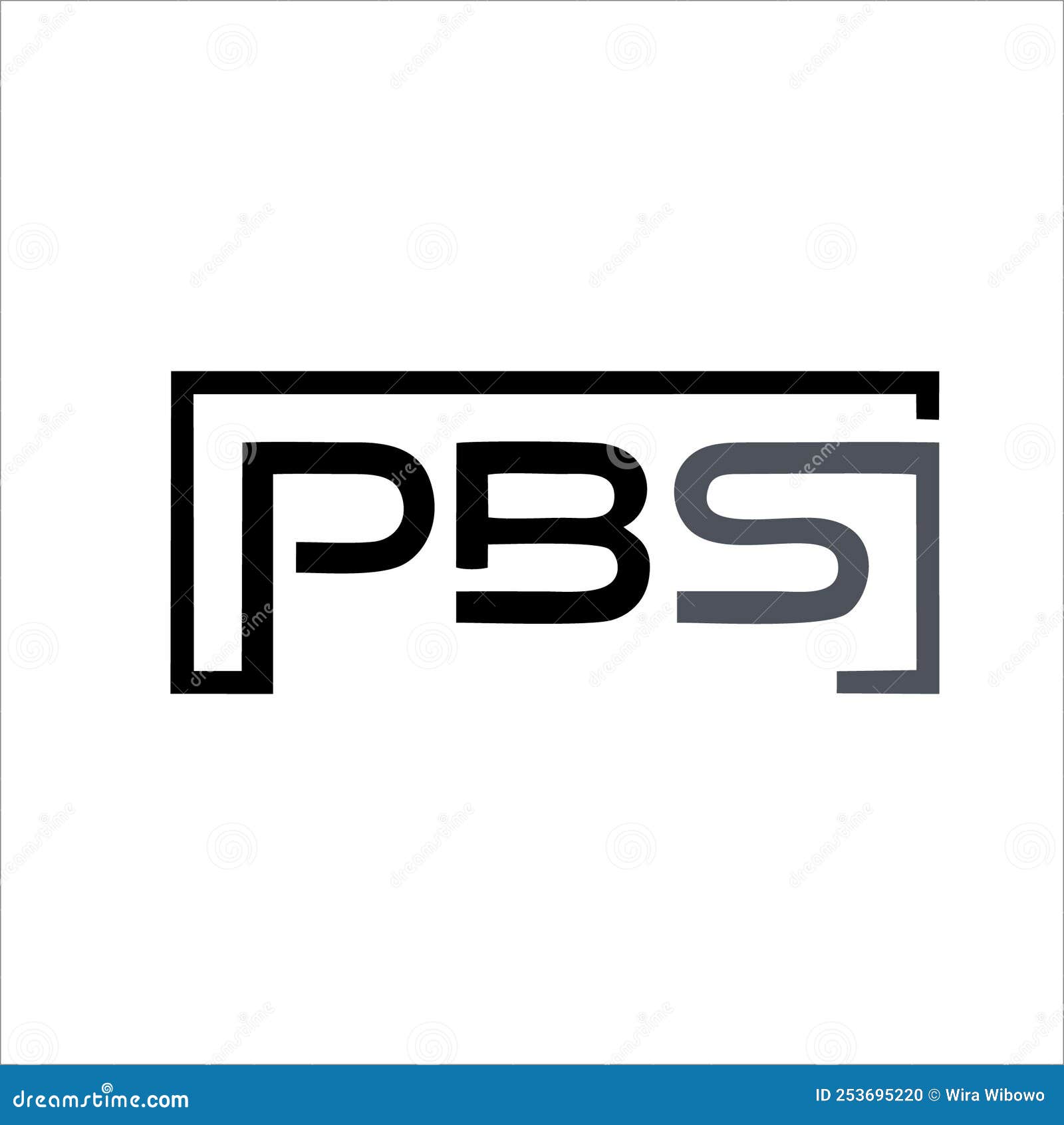 Print PBS logo design stock vector. Illustration of architecture ...