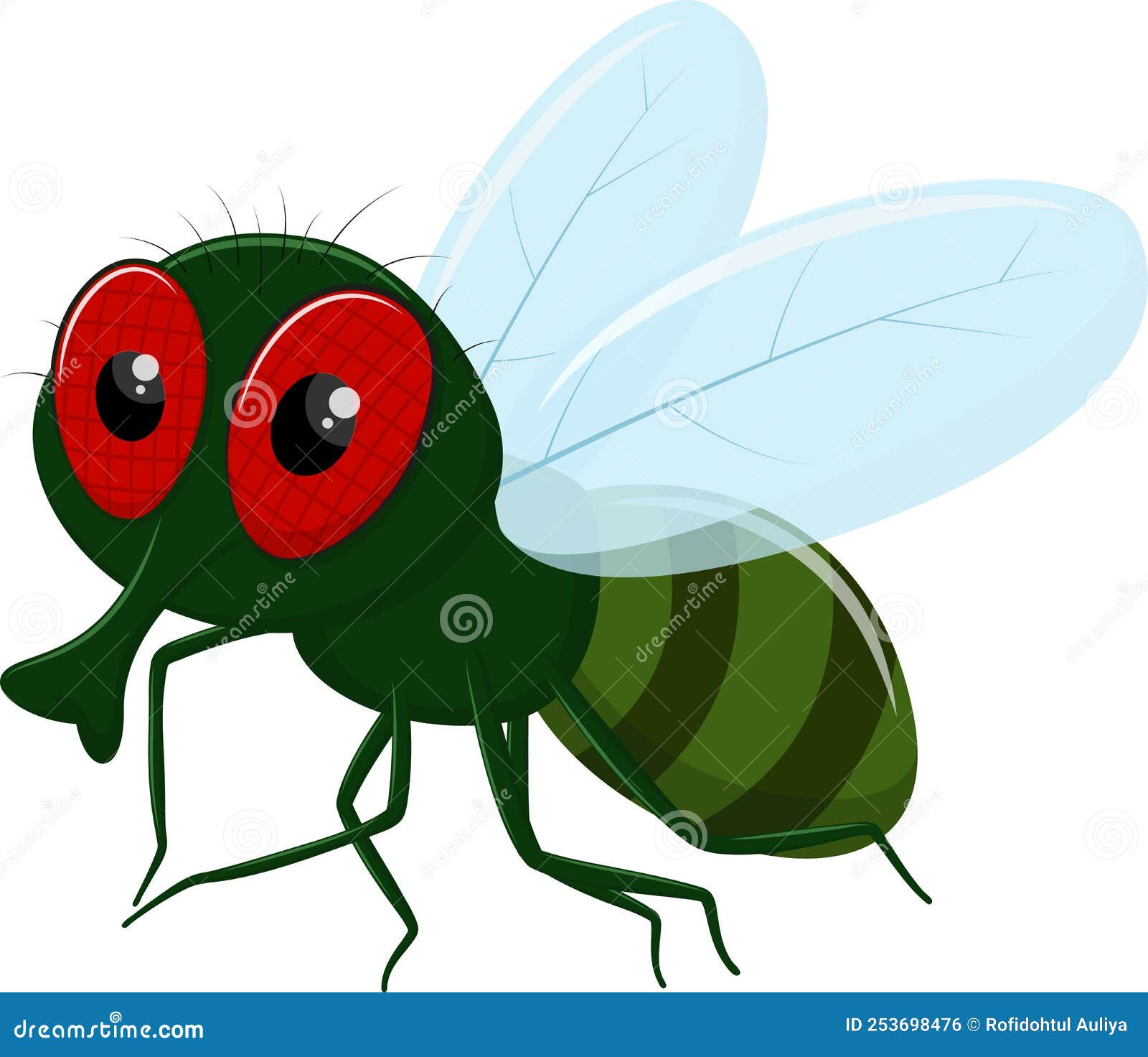 Cartoon Flies Insects Characters Set Coloring Page | CartoonDealer.com ...