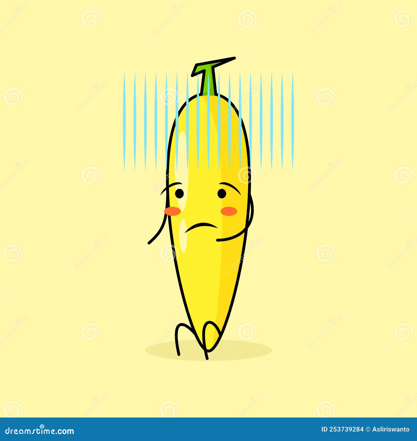 Hopeless Kawaii Cute Emotion Face, Emoticon Vector Icon | CartoonDealer ...