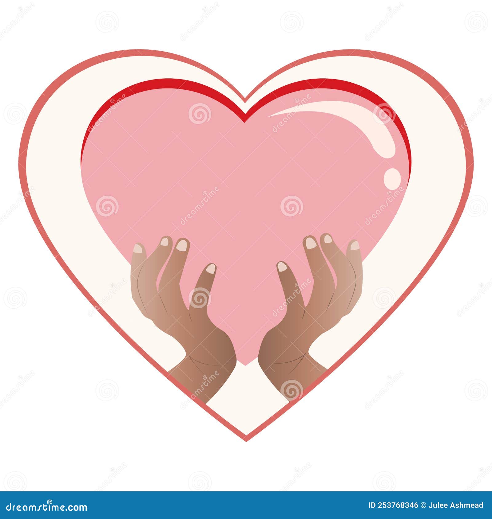 Giving, Receiving, and Sharing Love Stock Vector - Illustration of ...