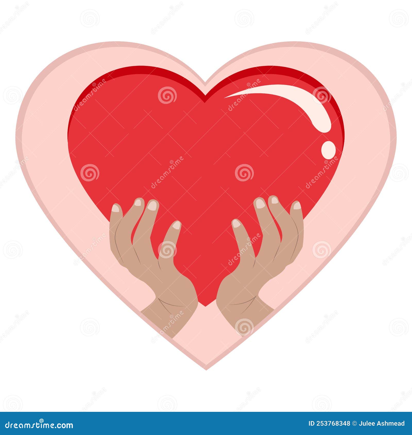 Giving and Sharing Love stock vector. Illustration of graphic - 253768348