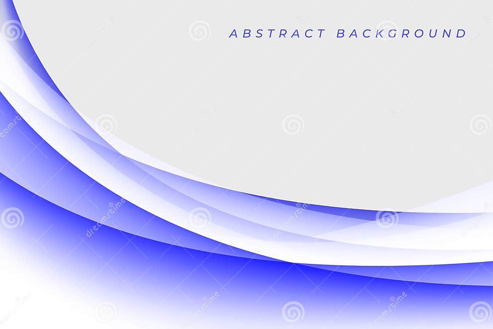 Modern Abstract Blue Light Dynamic Curve on White Smoth Background ...