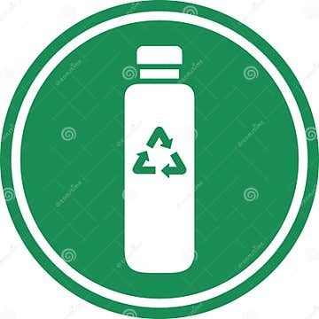 Reusable Water Bottle Icon Symbol To Promote the Use of Refillable ...