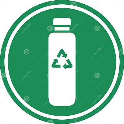 Reusable Water Bottle Icon Symbol To Promote the Use of Refillable ...