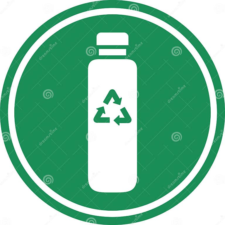 Reusable Water Bottle Icon Symbol To Promote the Use of Refillable ...