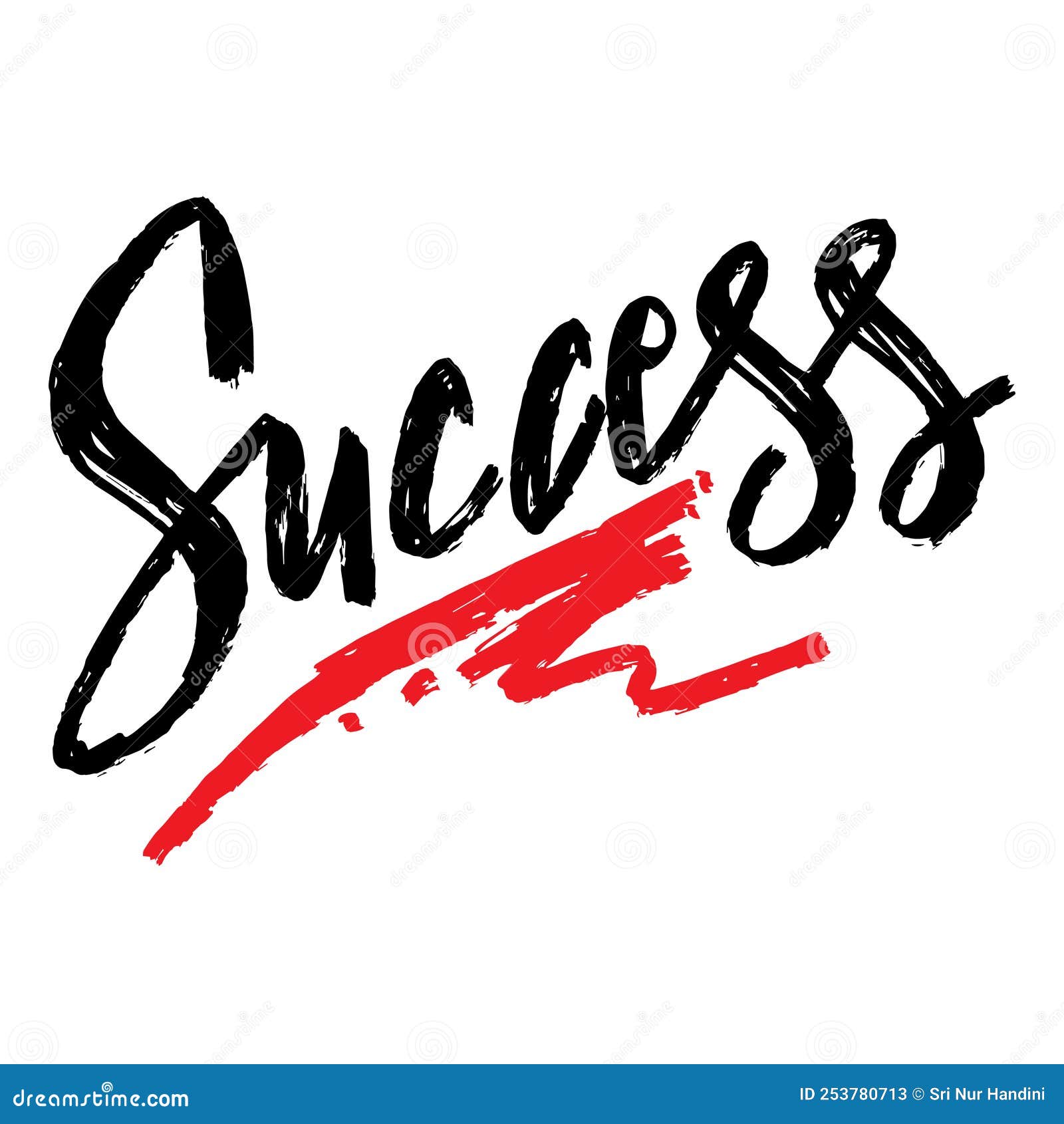 Success brush lettering. stock illustration. Illustration of ...