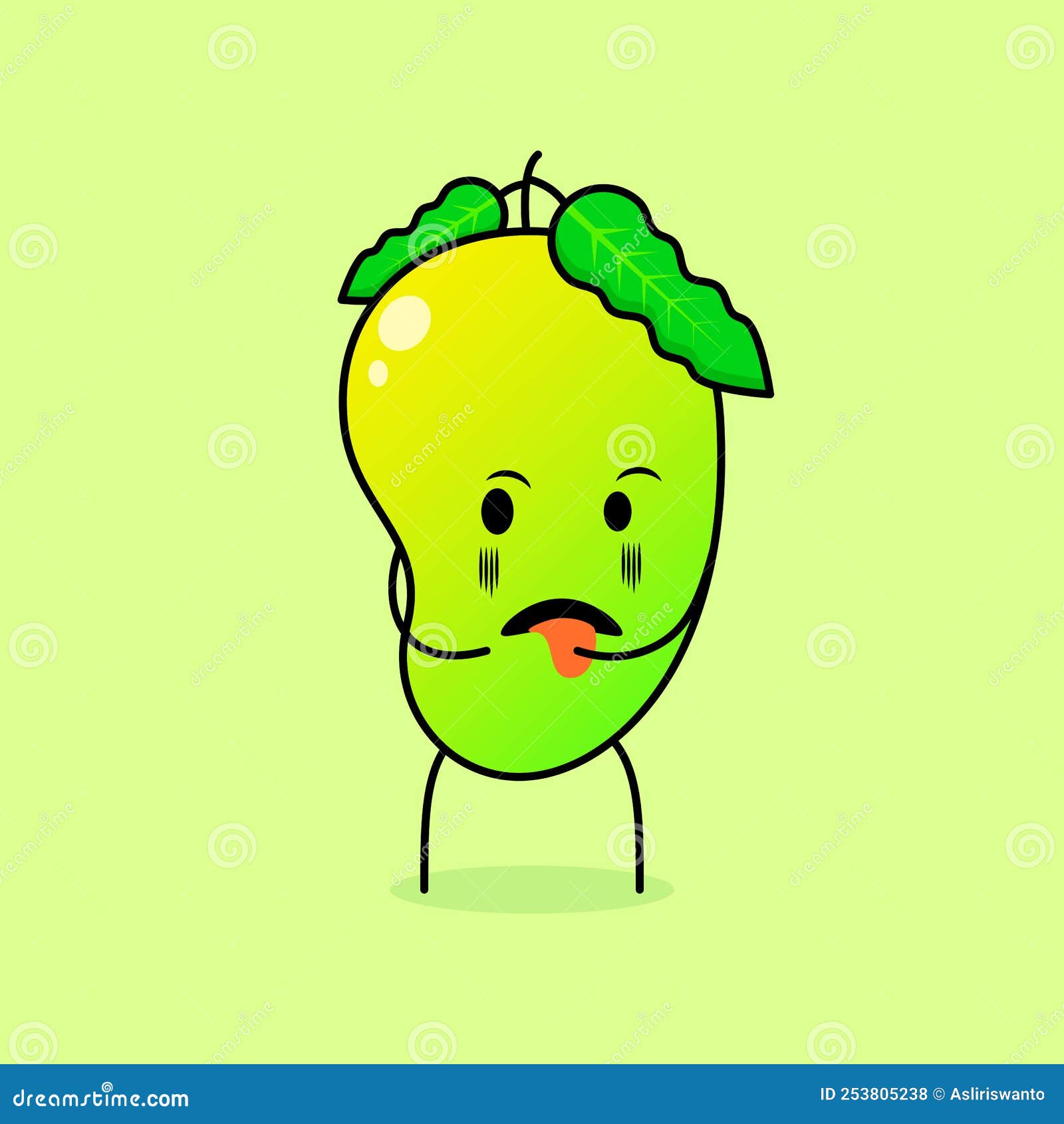 Disgusting Green Zombie Head Color Illustration | CartoonDealer.com ...