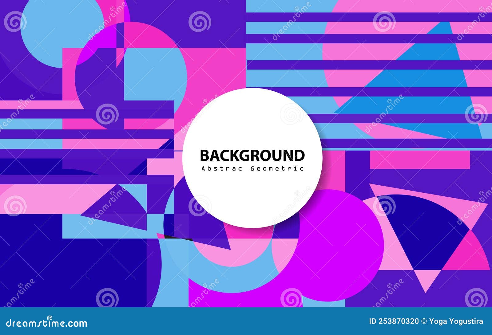 Abstract Geometric Square Blue and Green Color Flat Background Vector ...