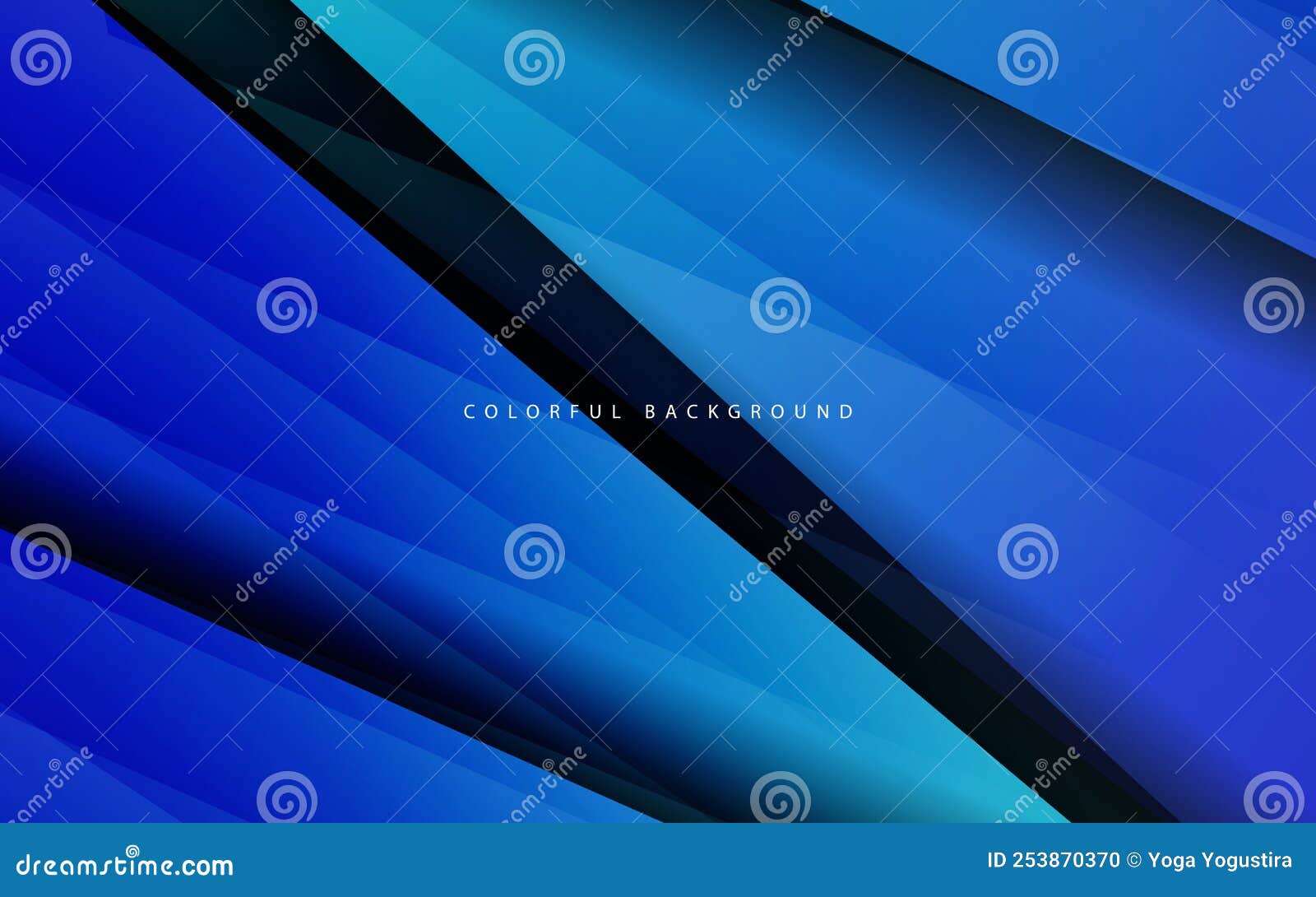 Abstract Geometric Square Blue Color Background Vector Stock ...