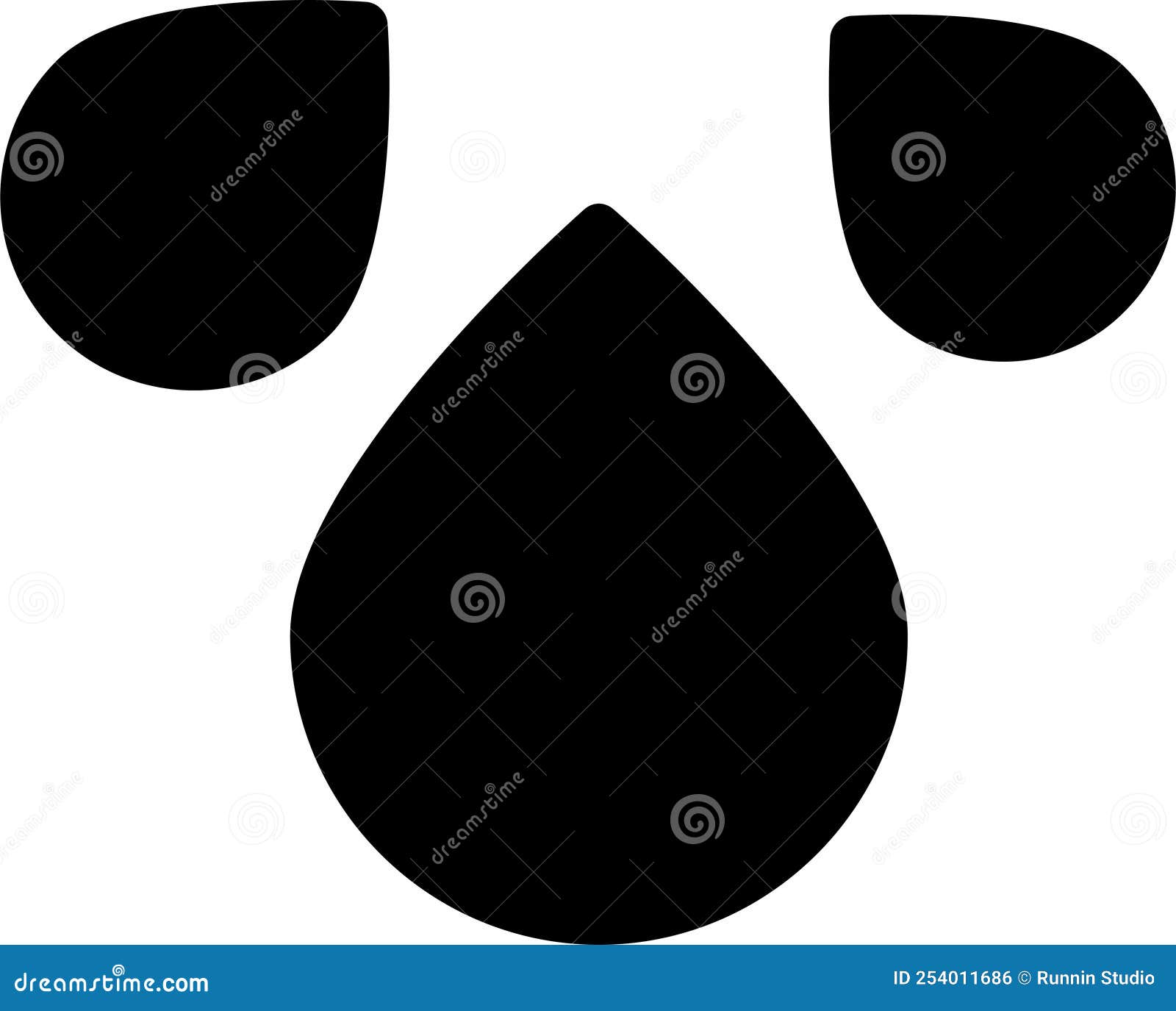 Raindrop Icon with Glyph Style Stock Vector - Illustration of ...