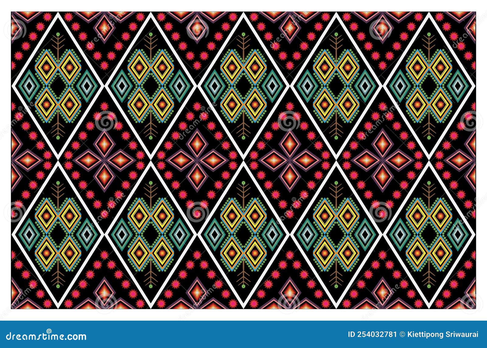Geometric Ethnic Pattern Seamless Design for Background or Wallpaper ...