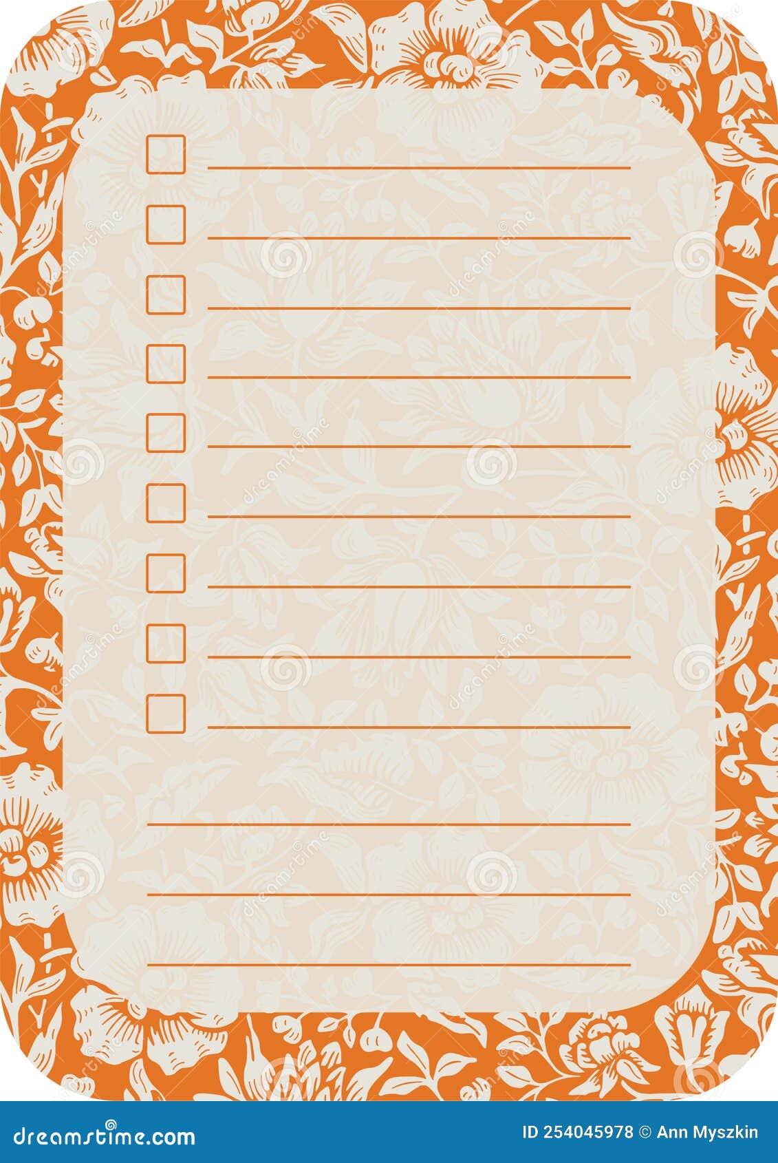 To do list stock vector. Illustration of check, flowers - 254045978