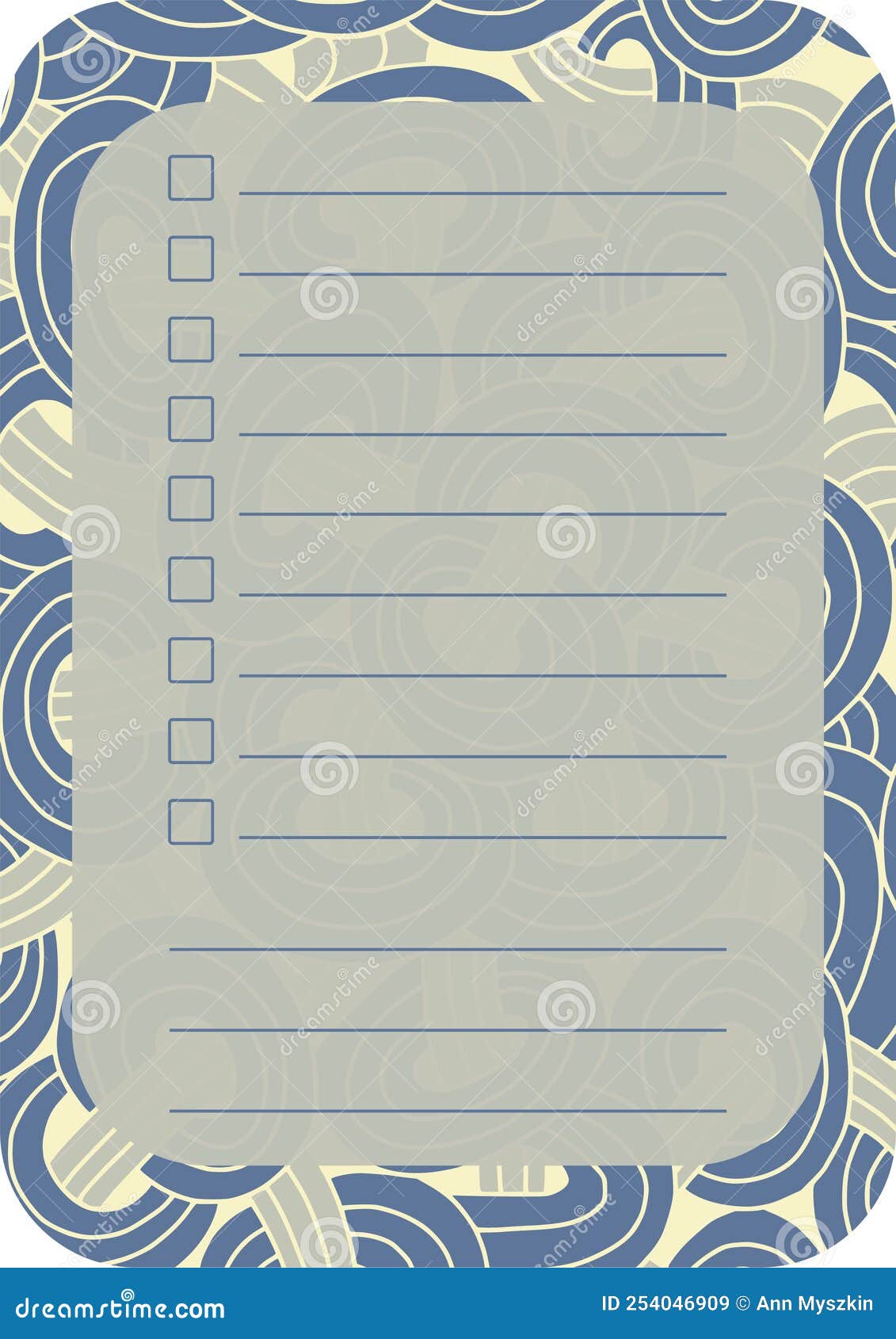 To do list stock vector. Illustration of grey, lines - 254046909