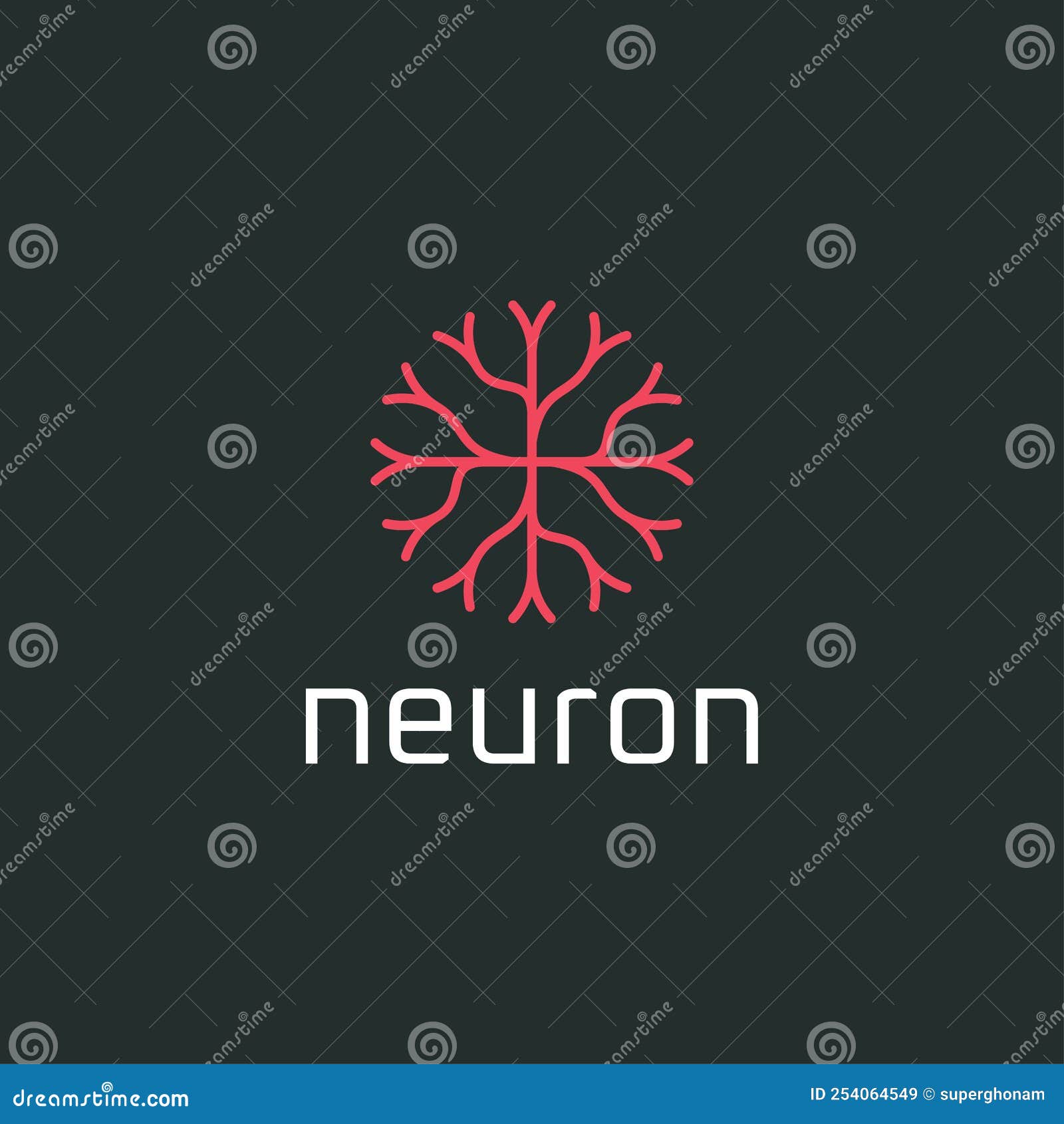 Neuron Logo Design Vector Template Stock Vector - Illustration of ...