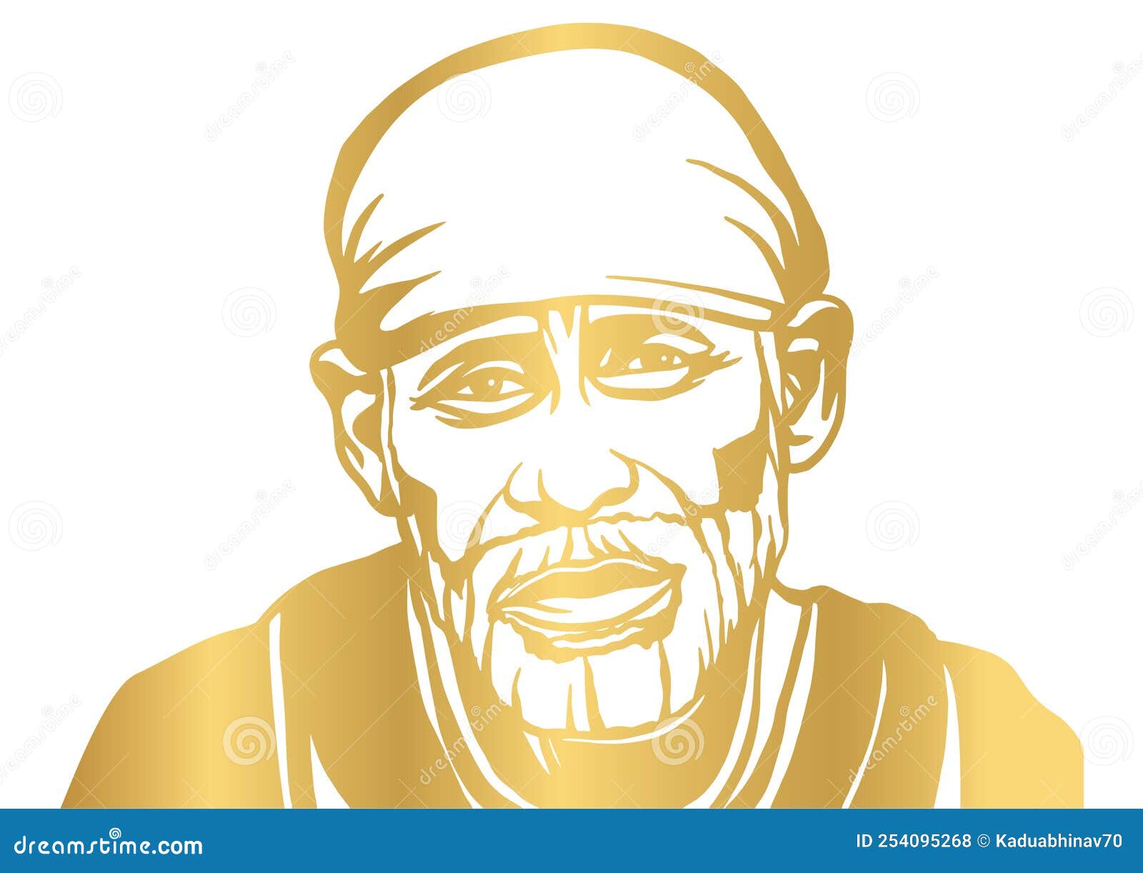 Saibaba Vector Portrait | CartoonDealer.com #245937046