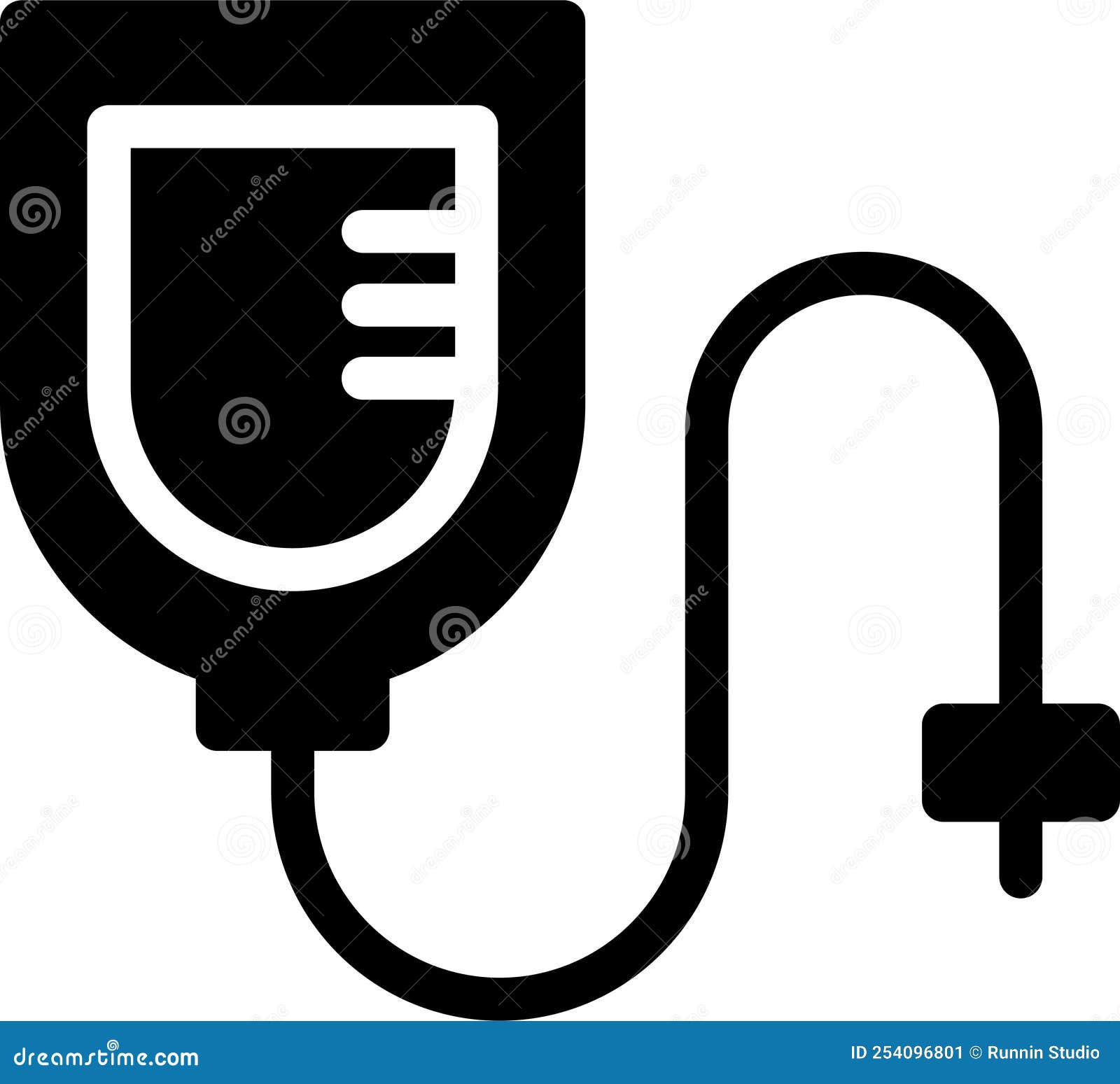Infuse Icon with Glyph Style Stock Vector - Illustration of isolated ...
