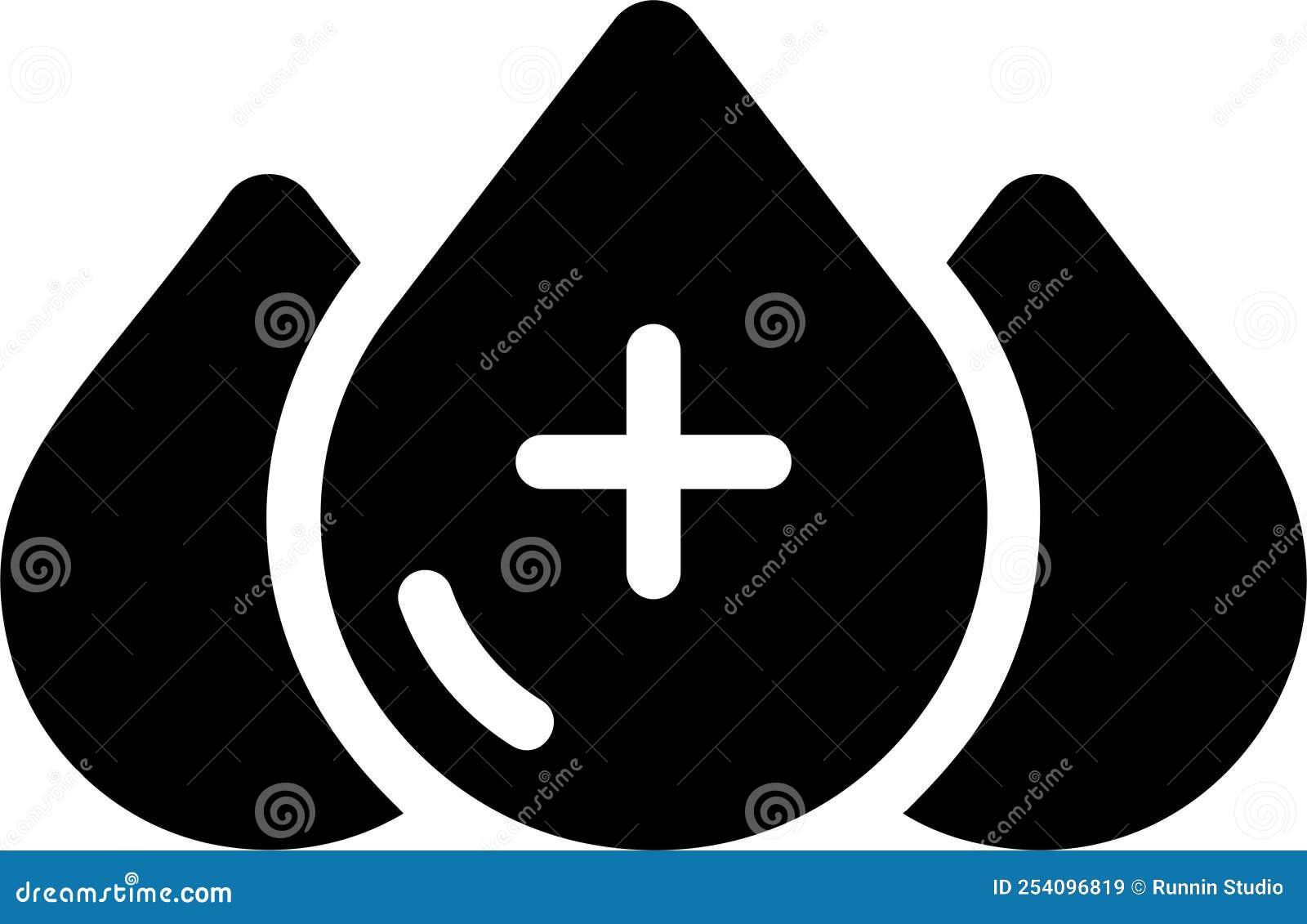 Blood Bank Icon with Glyph Style Stock Vector - Illustration of graphic ...