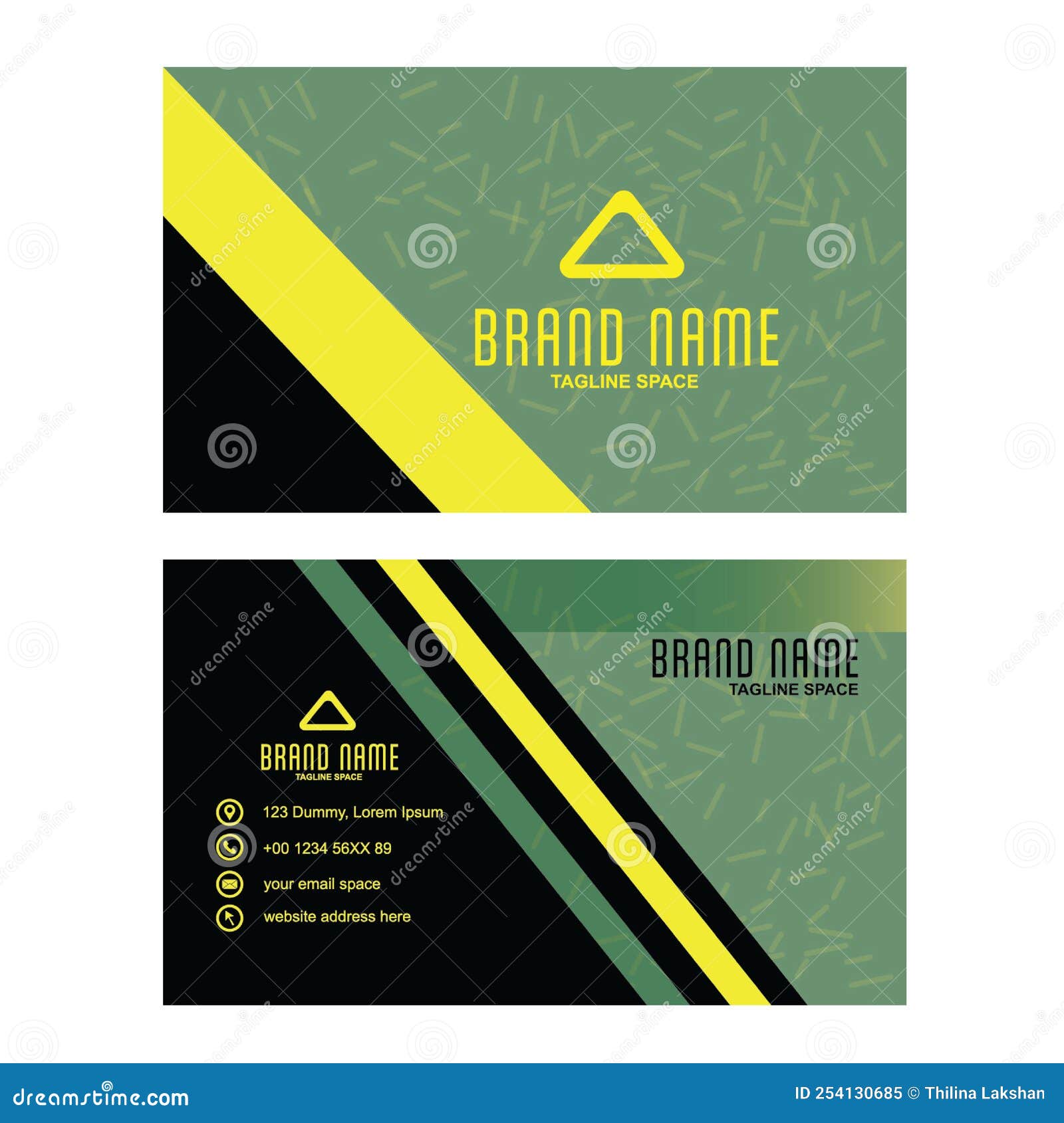 Professional Modern Printable Business Card, Invitation Card Design ...