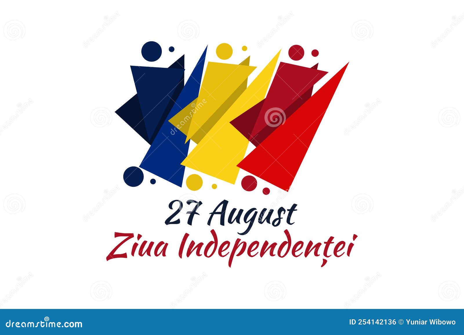 Translate: August 27, Independence Day. Vector Illustration Stock ...