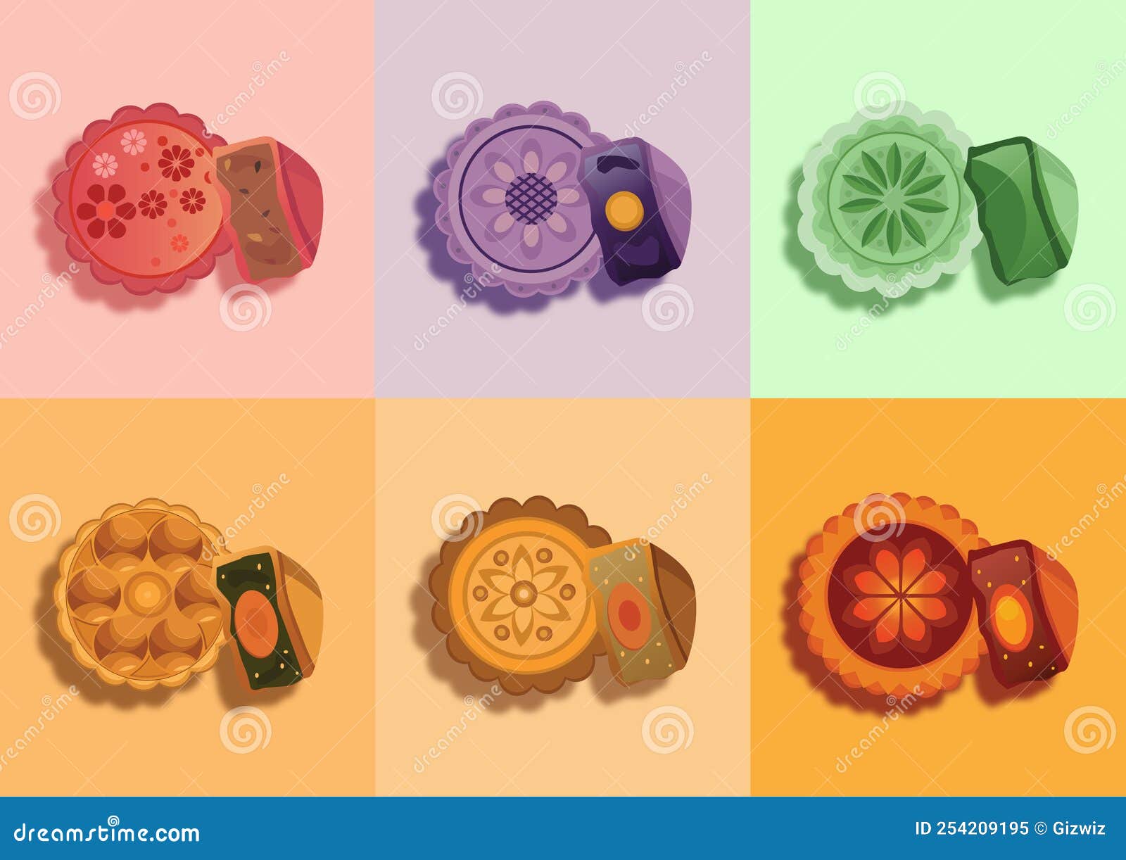 Mooncakes Cartoons, Illustrations & Vector Stock Images - 2220 Pictures ...