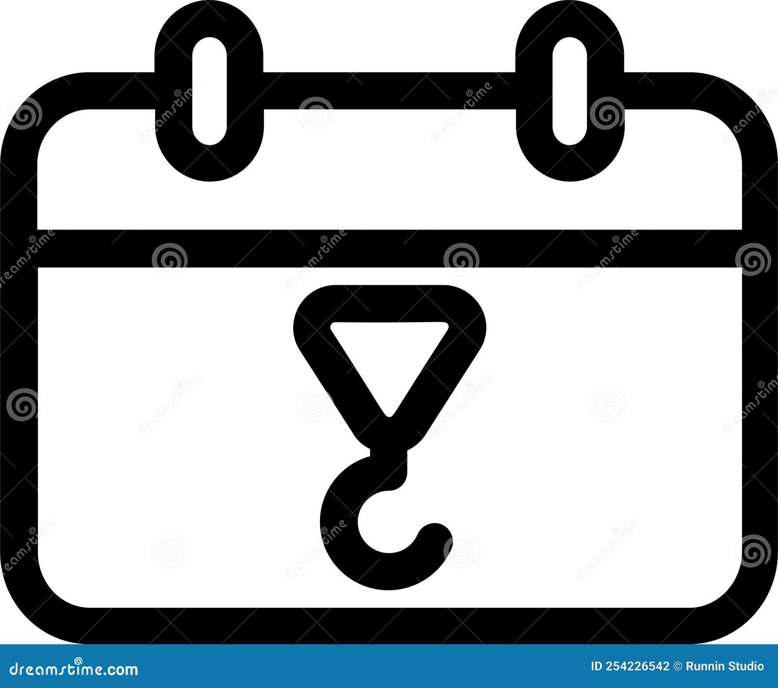 Event Date Icon with Outline Style Stock Vector - Illustration of ...