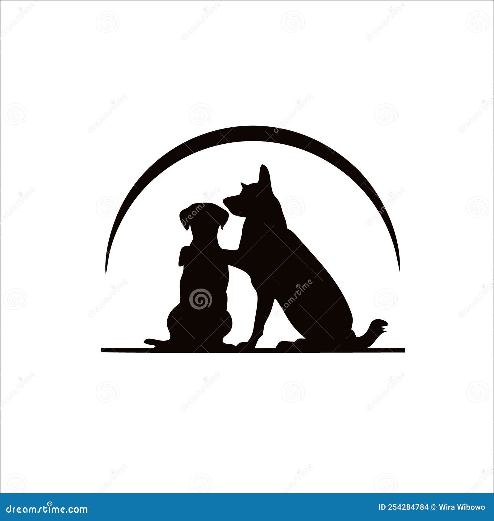 Print Dog Shadow Logo Design for Home for Your Name and Company ...