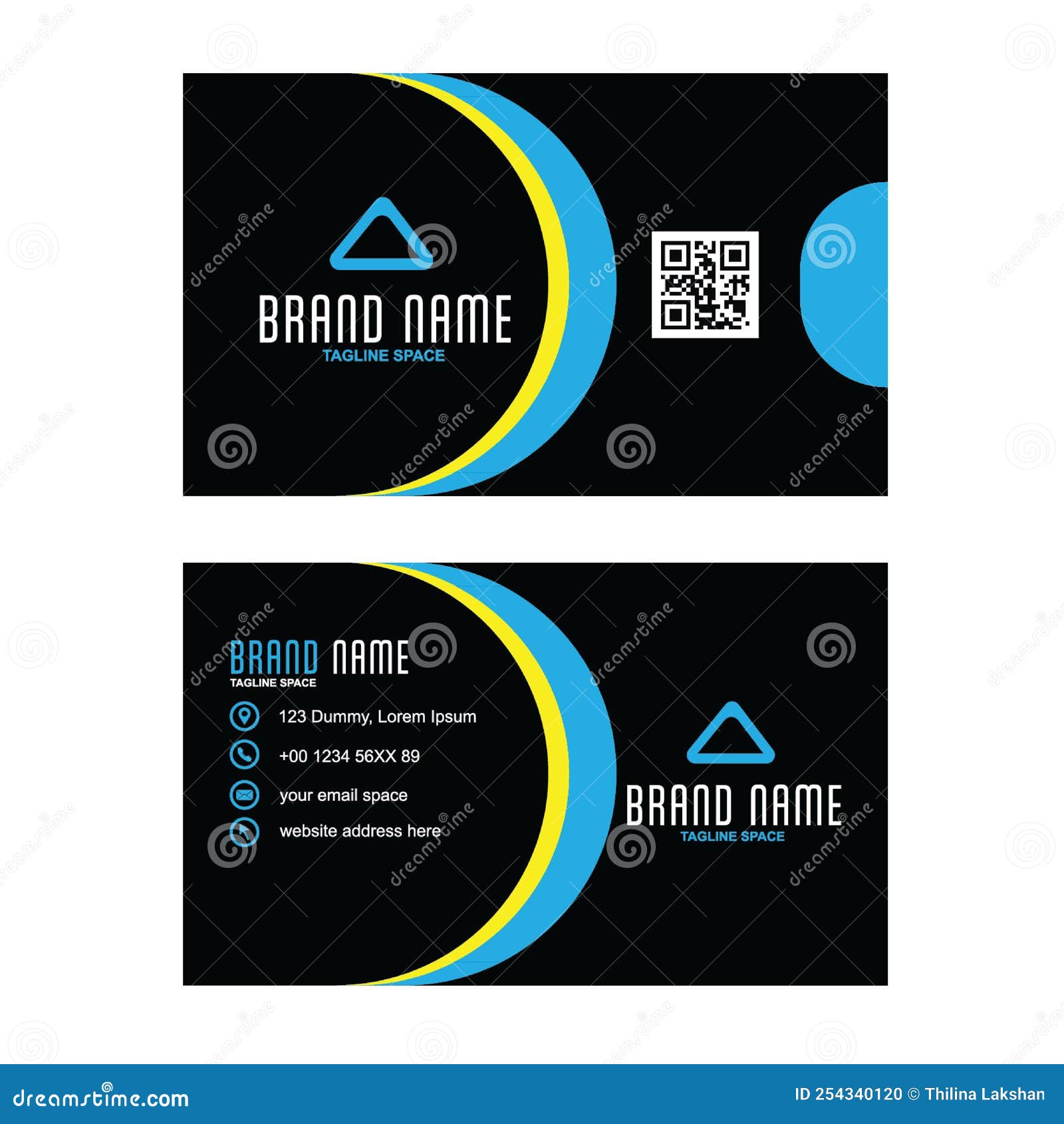 Professional Modern Printable Business Card, Invitation Card Design ...