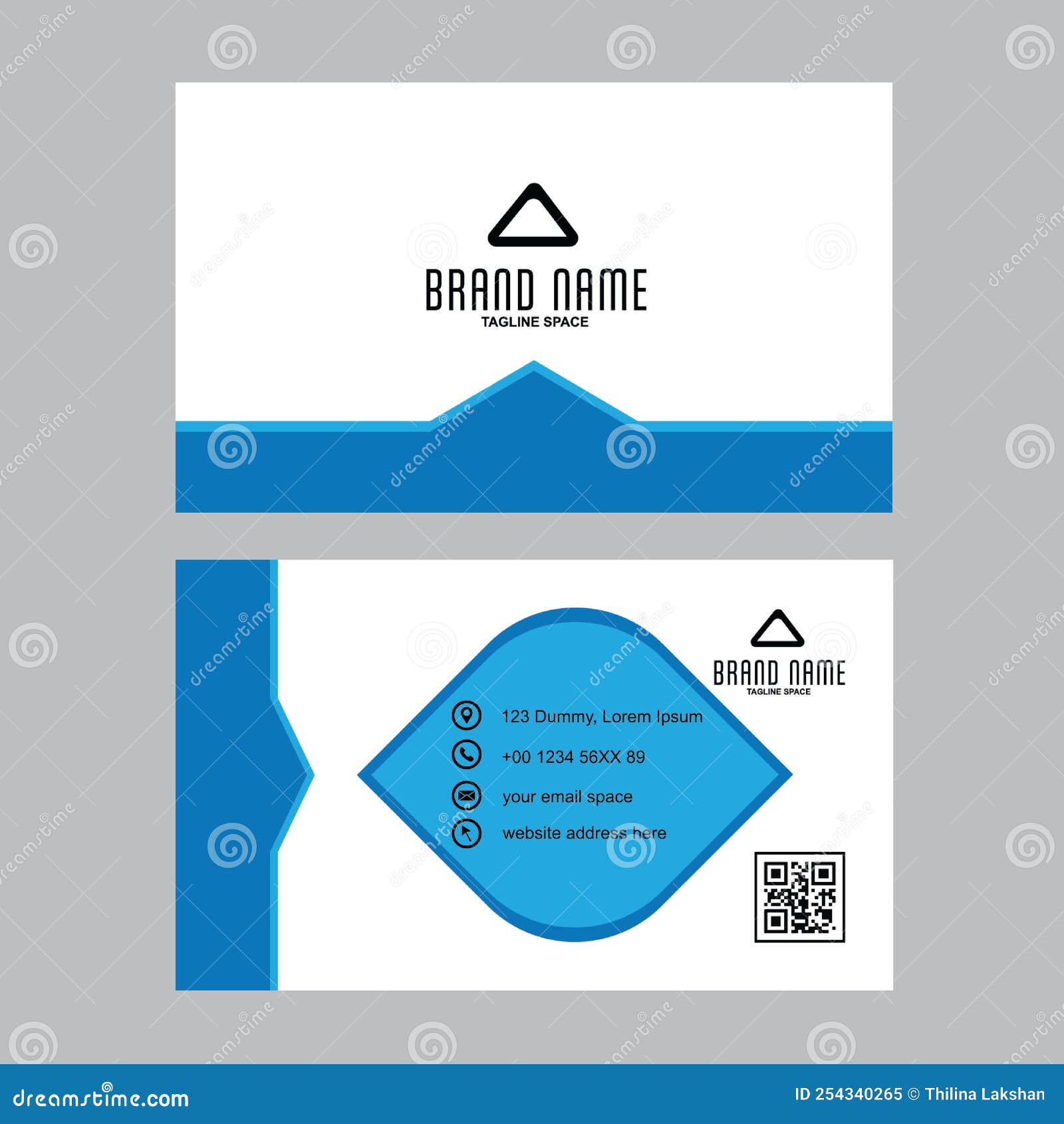 Professional Modern Printable Business Card, Invitation Card Design ...