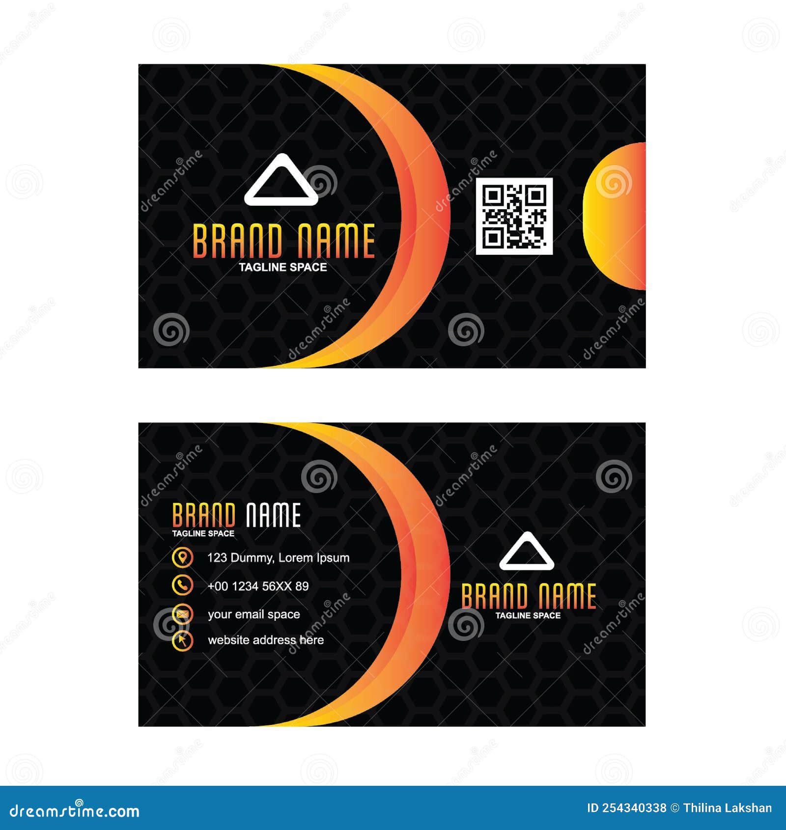 Professional Modern Printable Business Card, Invitation Card Design ...