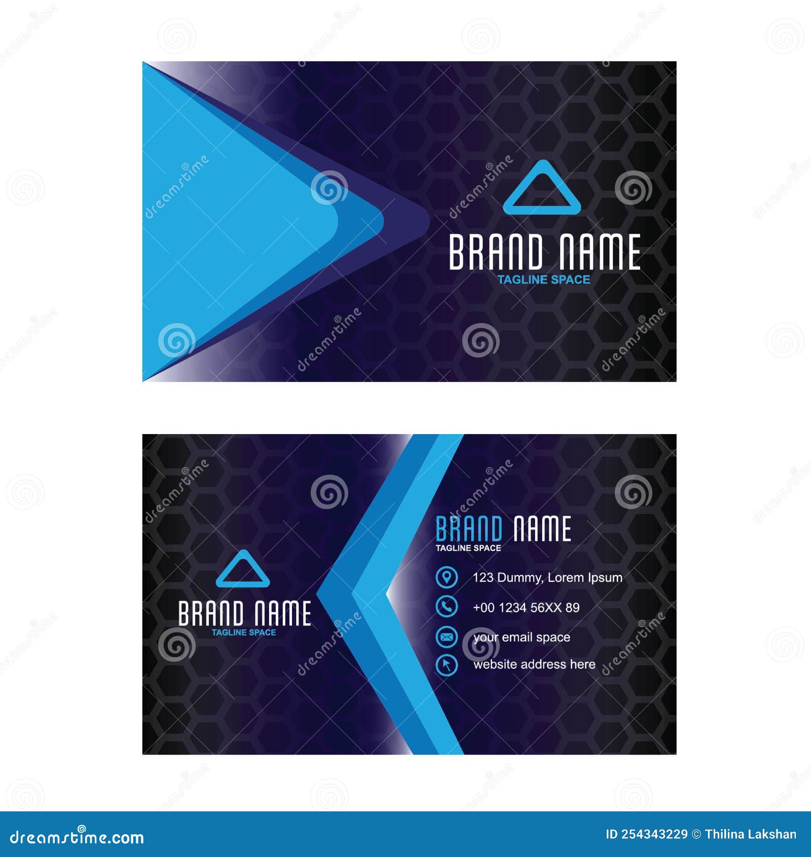 Professional Modern Printable Business Card, Invitation Card Design ...