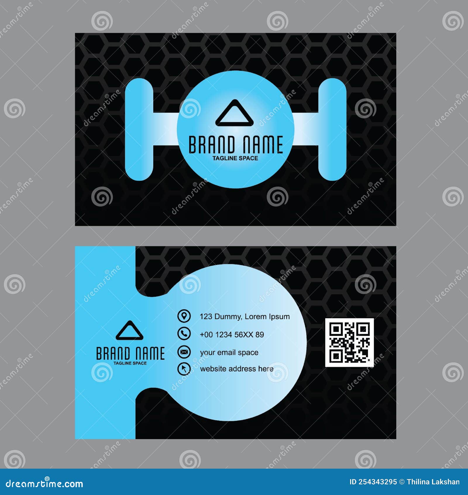 Professional Modern Printable Business Card, Invitation Card Design ...