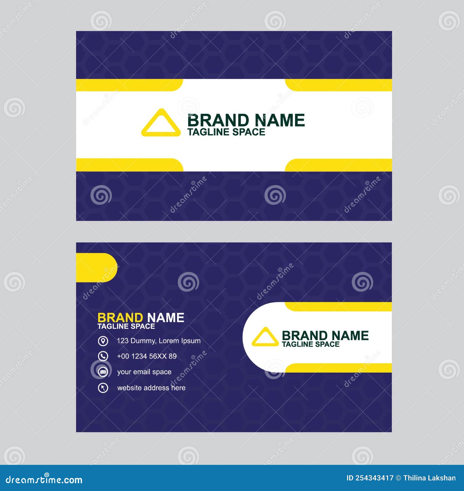 Professional Modern Printable Business Card, Invitation Card Design ...